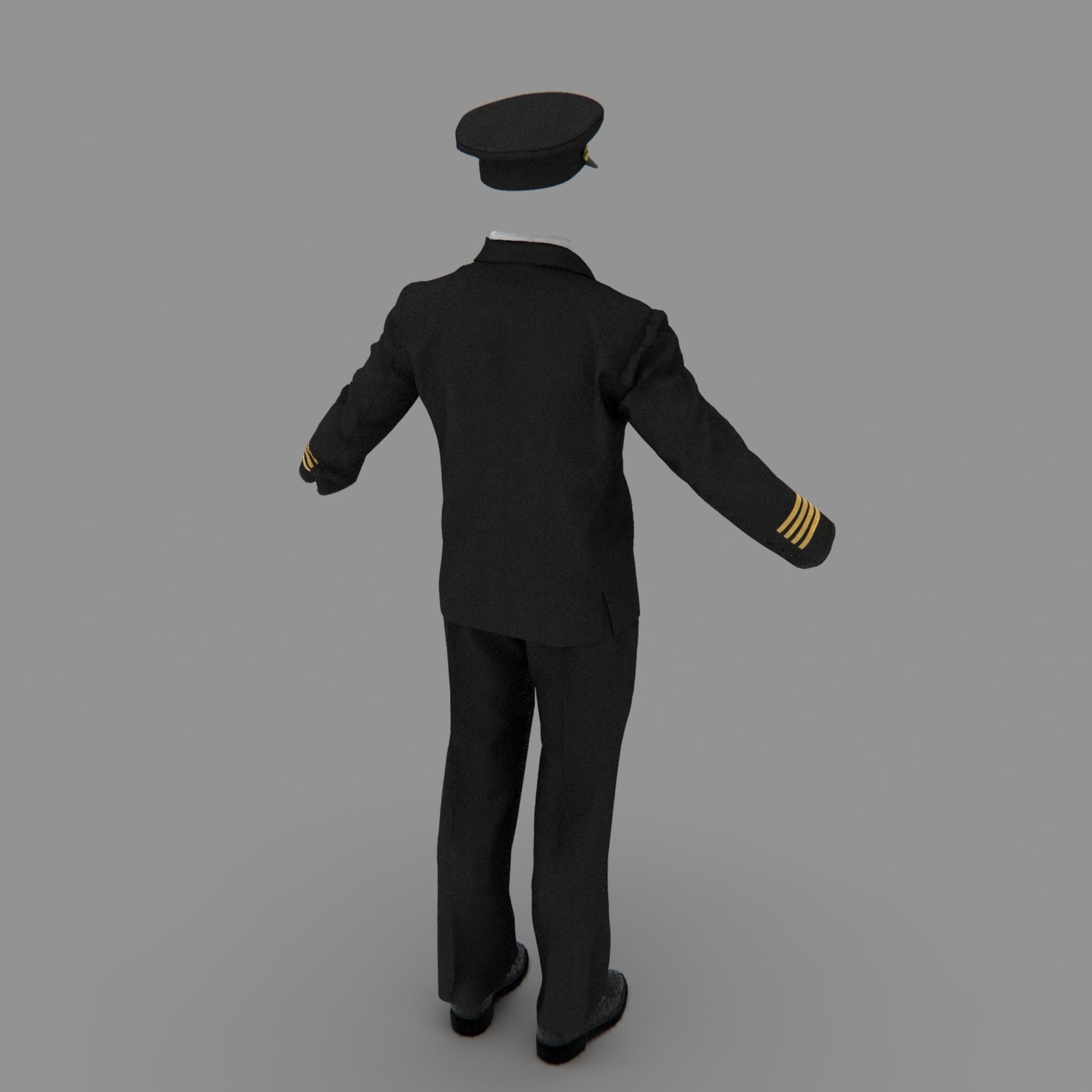3D model Airline pilot uniform VR / AR / low-poly | CGTrader