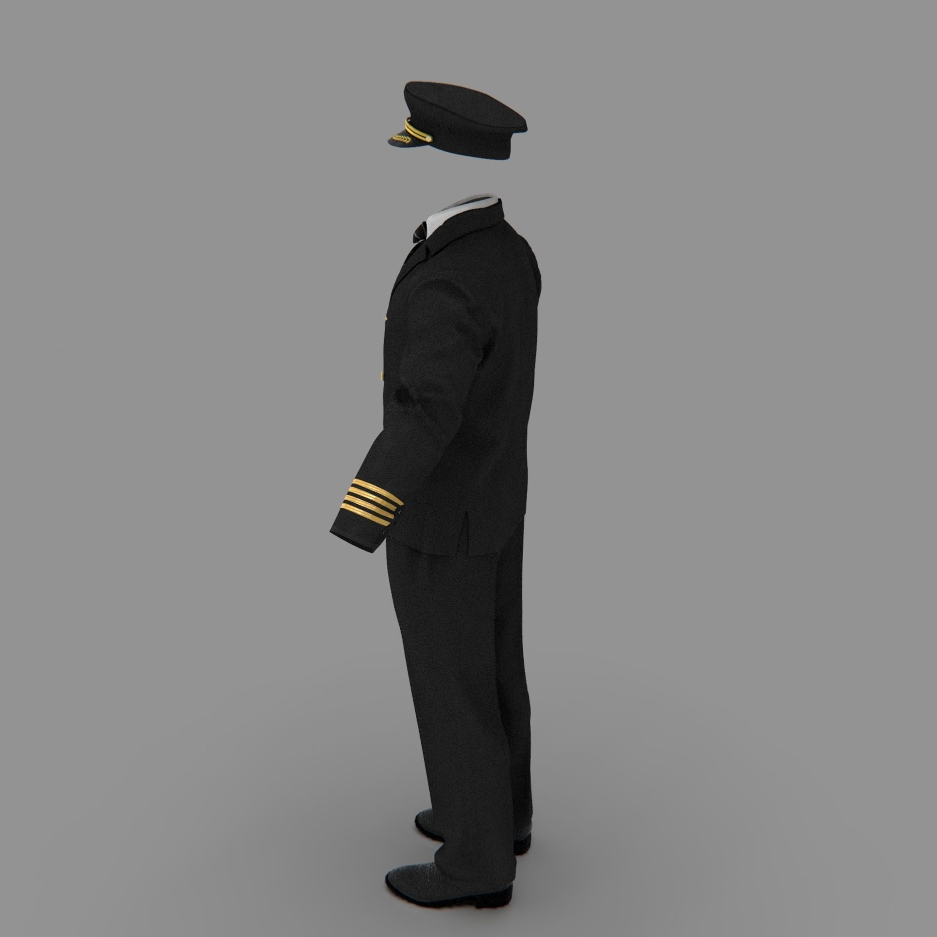 3D model Airline pilot uniform VR / AR / low-poly | CGTrader