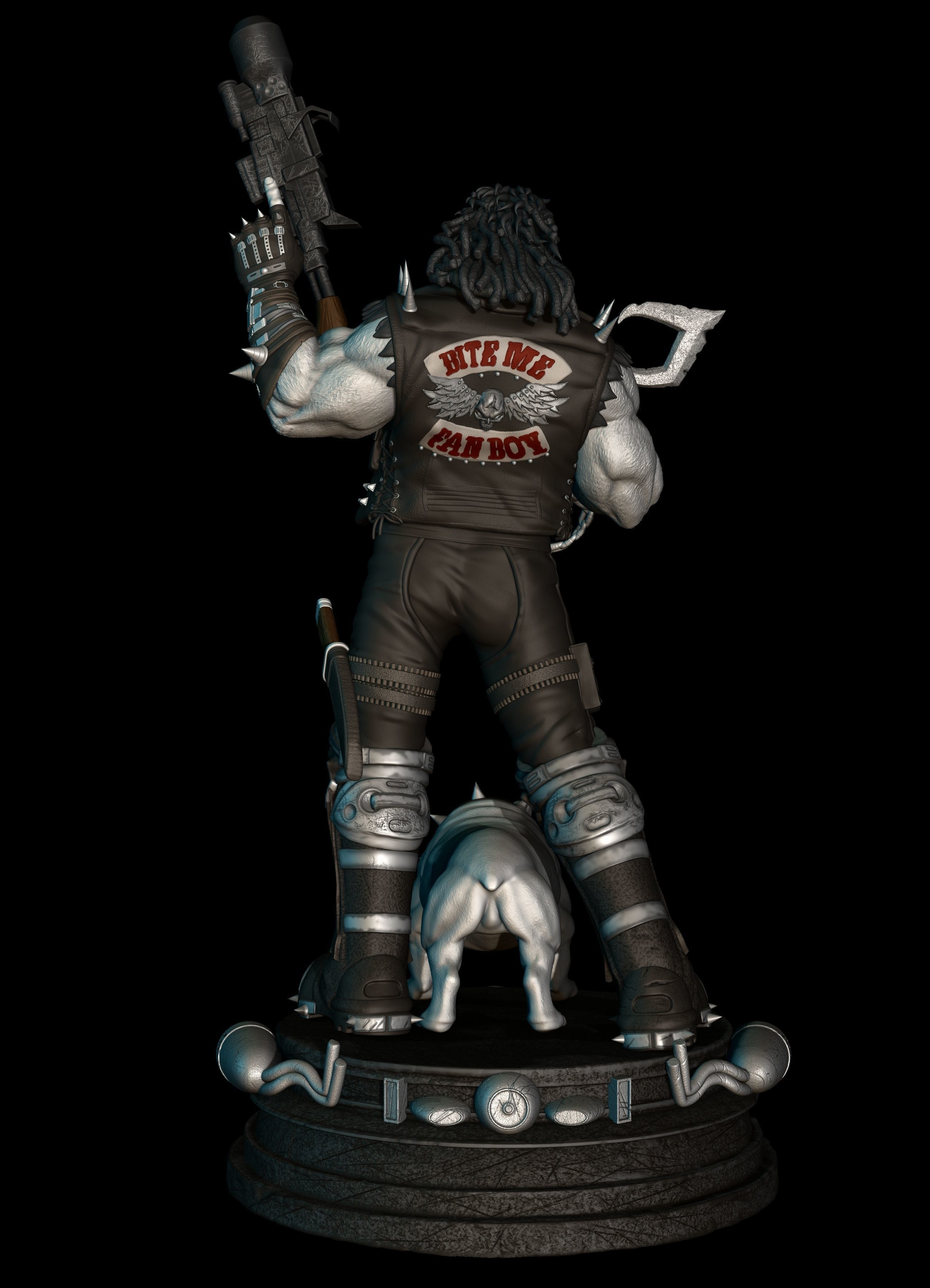 Lobo from DC Comics STL files for 3d printing collectibles 3D model 3D ...