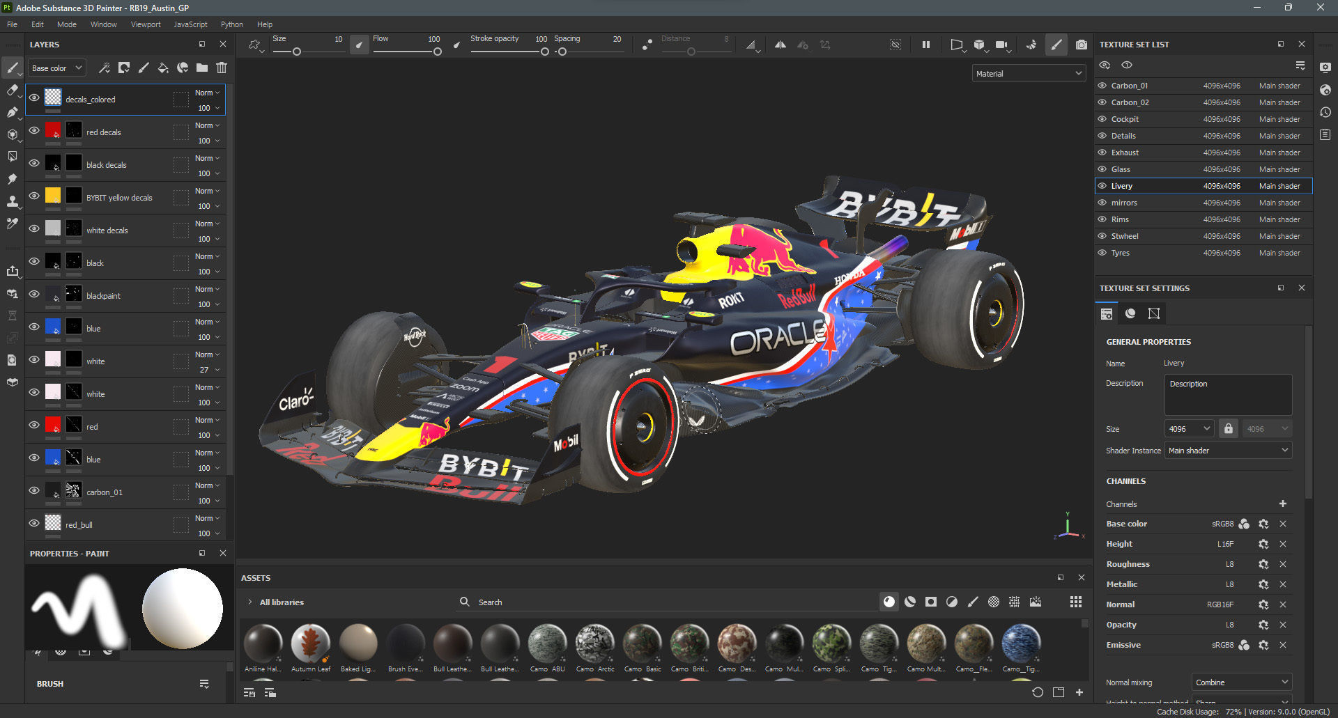 3D model F1 Red Bull RB19 Austin Livery VR / AR / low-poly | CGTrader
