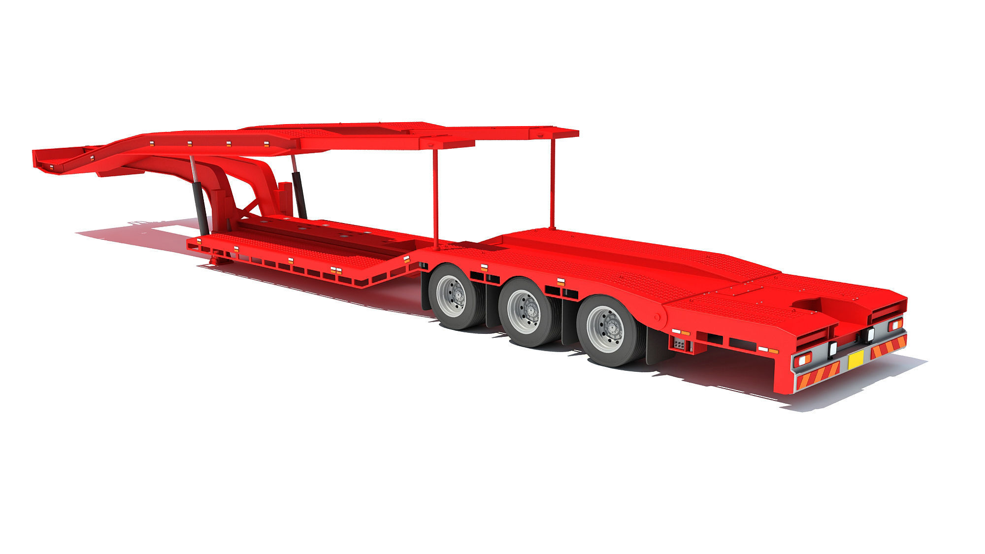 Platform Transporter Trailer 3D model | CGTrader