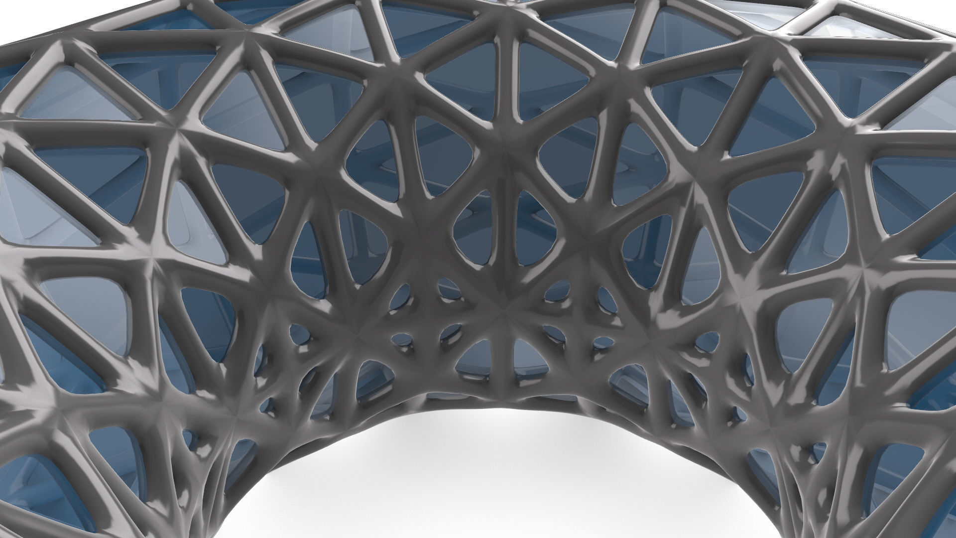 Triangulated Torus Exoskeleton Gemstone 3D model 3D printable | CGTrader