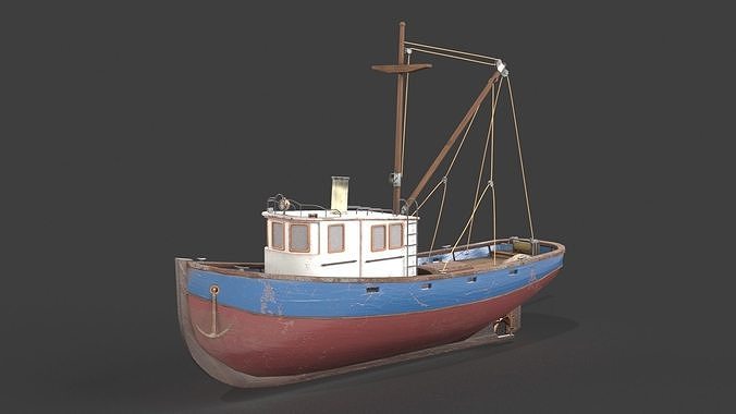 Fishing boat 3D model | CGTrader