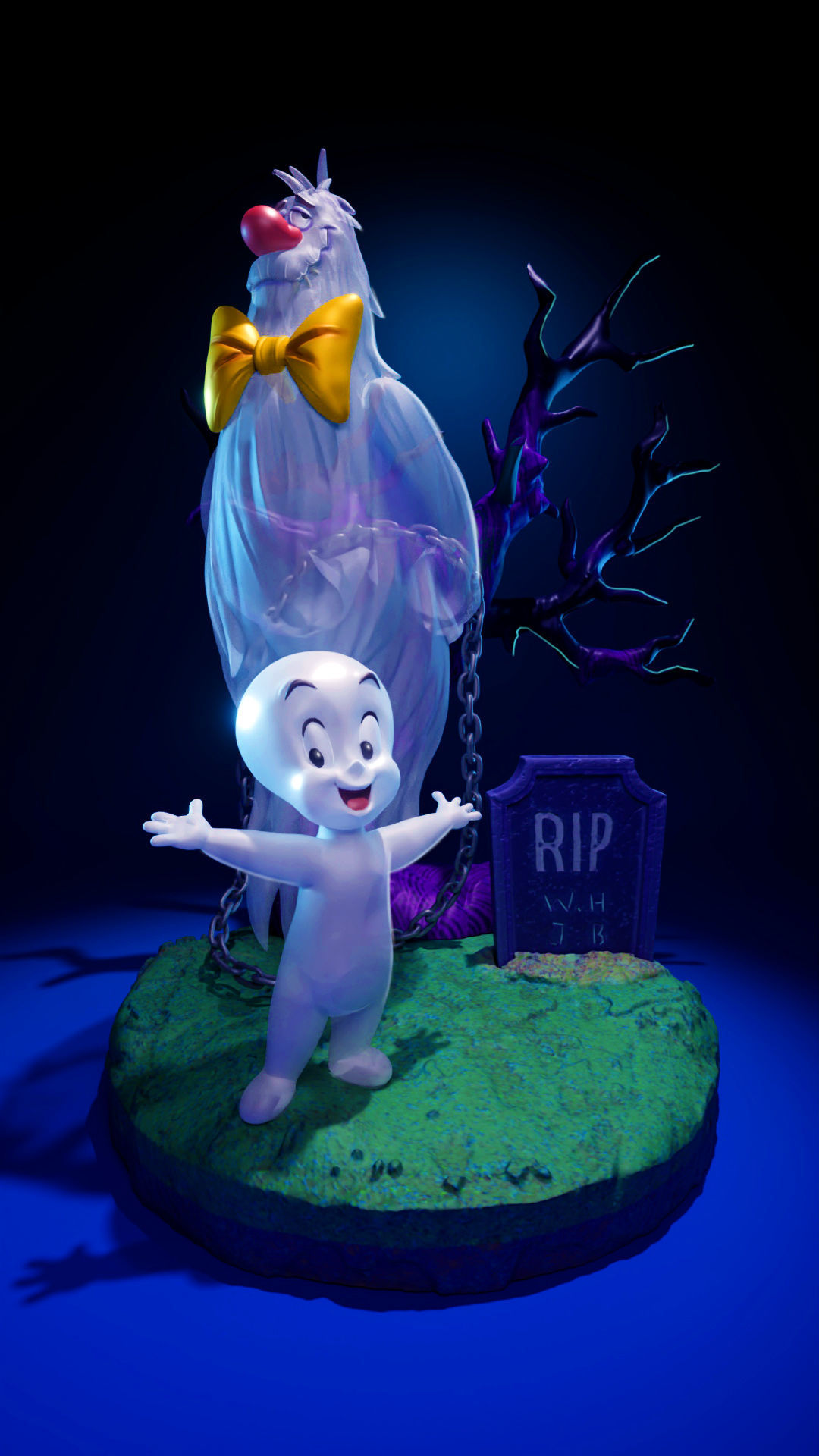 Casper and Hairy Scary 3D model 3D printable | CGTrader