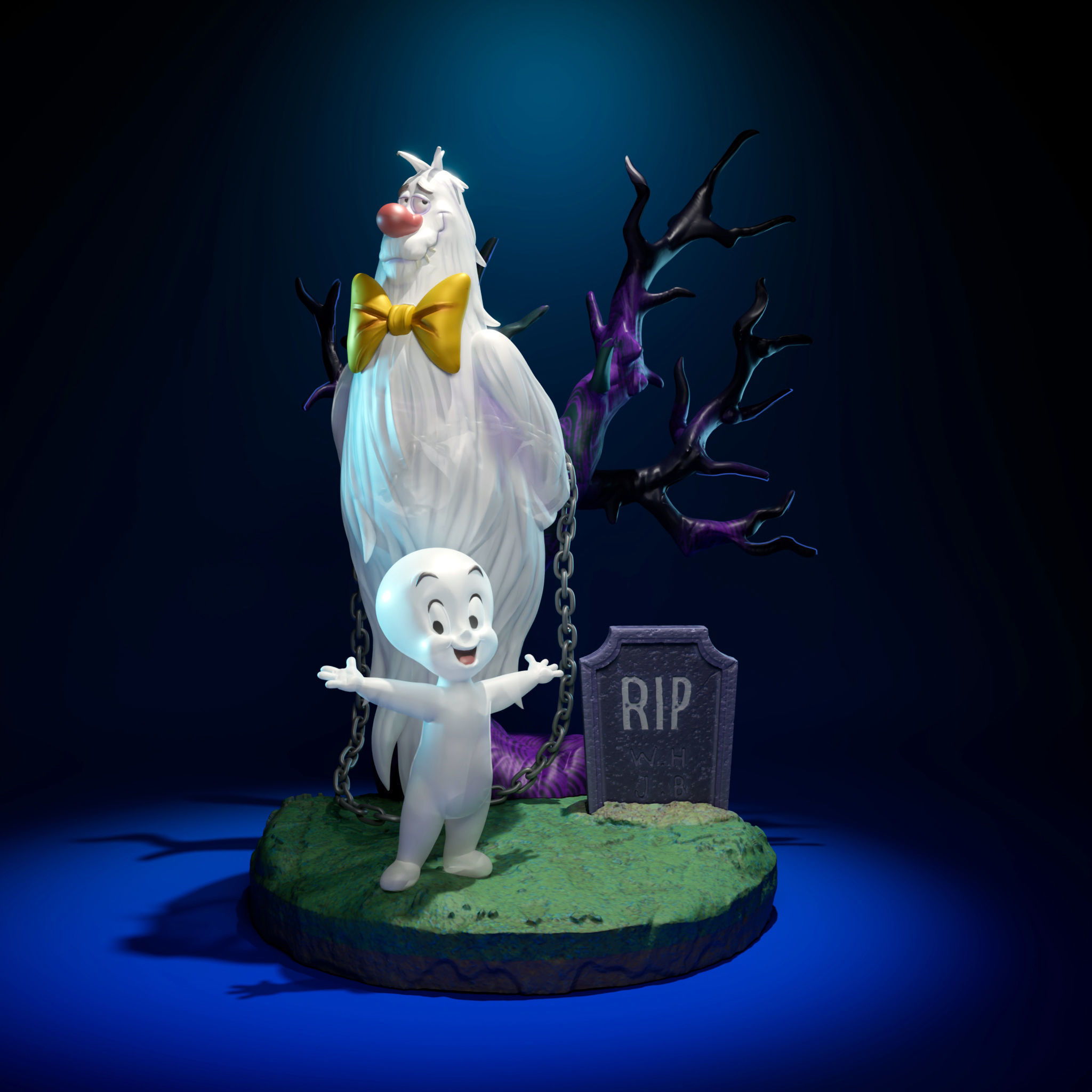 Casper and Hairy Scary 3D model 3D printable | CGTrader