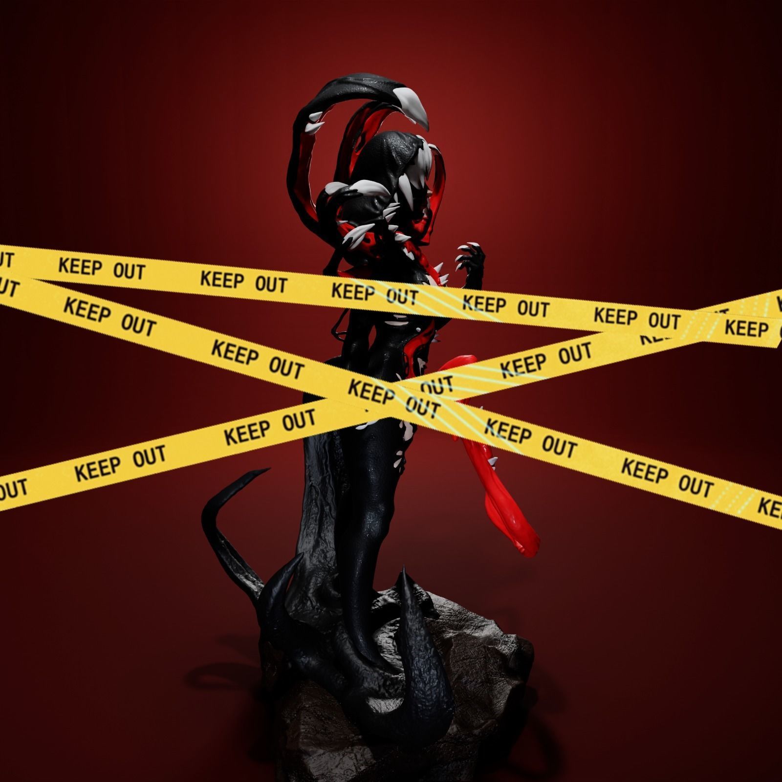 Gwenom - Gwen with the venom suit for print 3D model | CGTrader