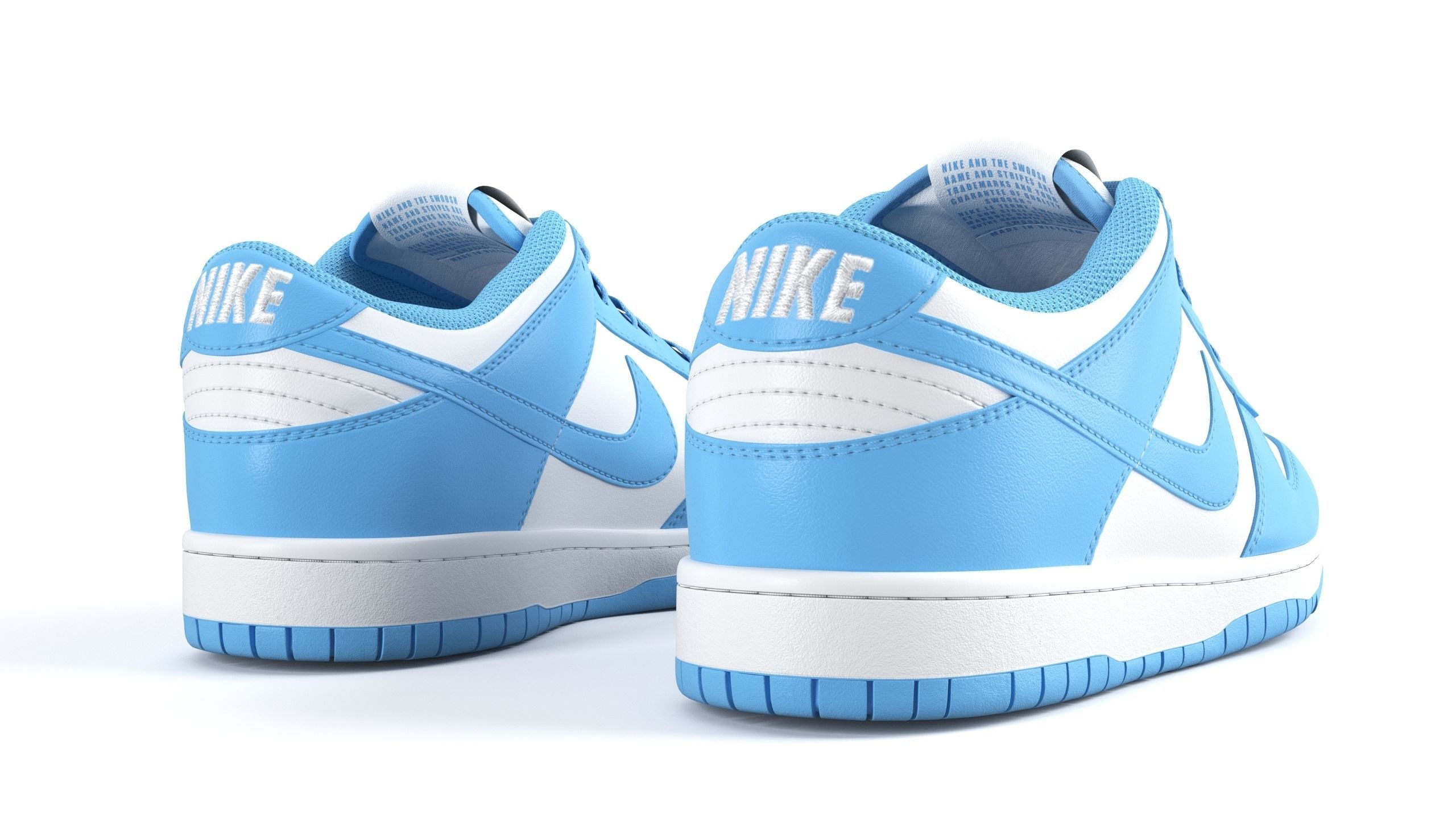 3D model Nike Dunk Low UNC PBR VR / AR / low-poly | CGTrader