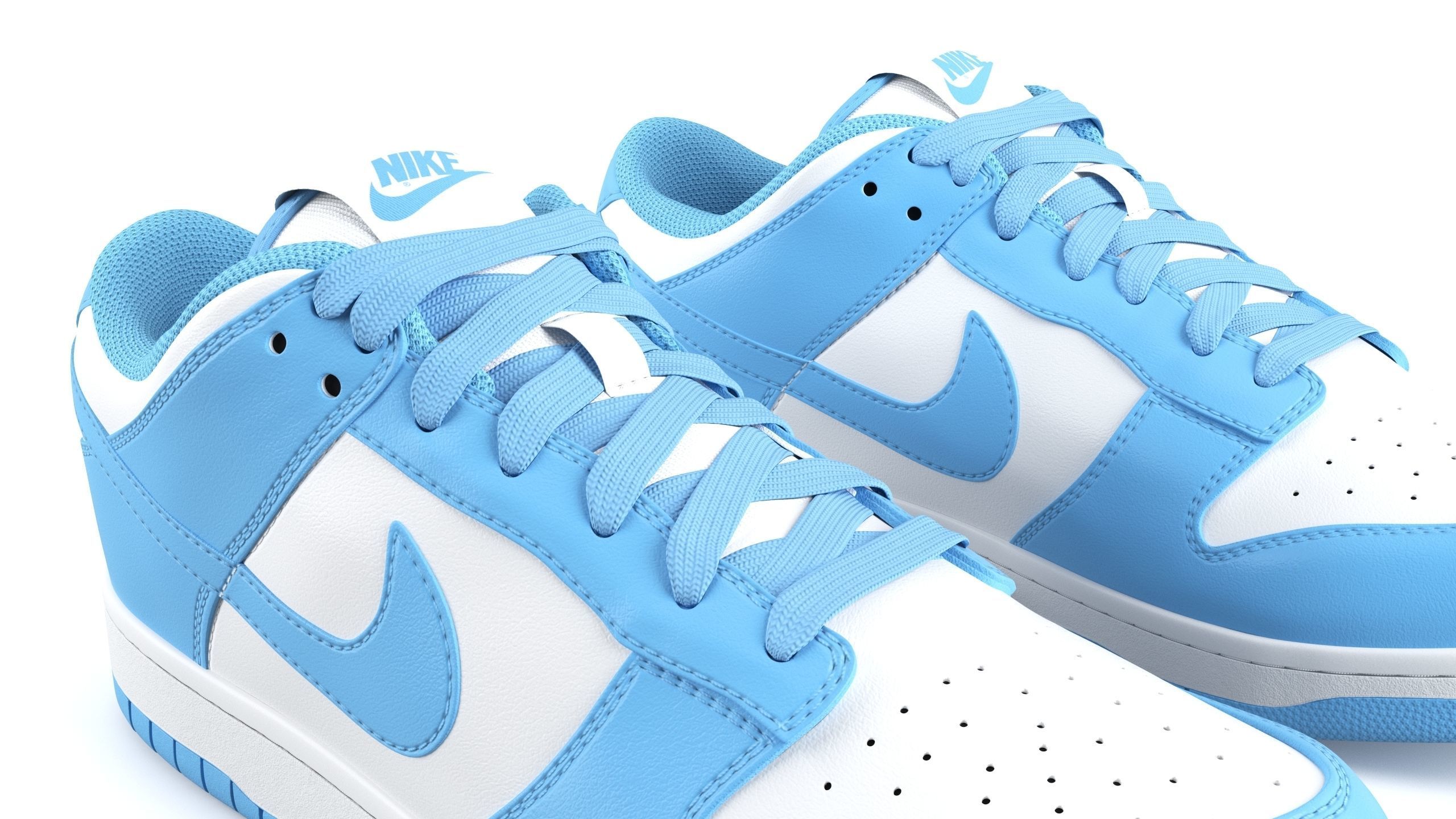 3D model Nike Dunk Low UNC PBR VR / AR / low-poly | CGTrader