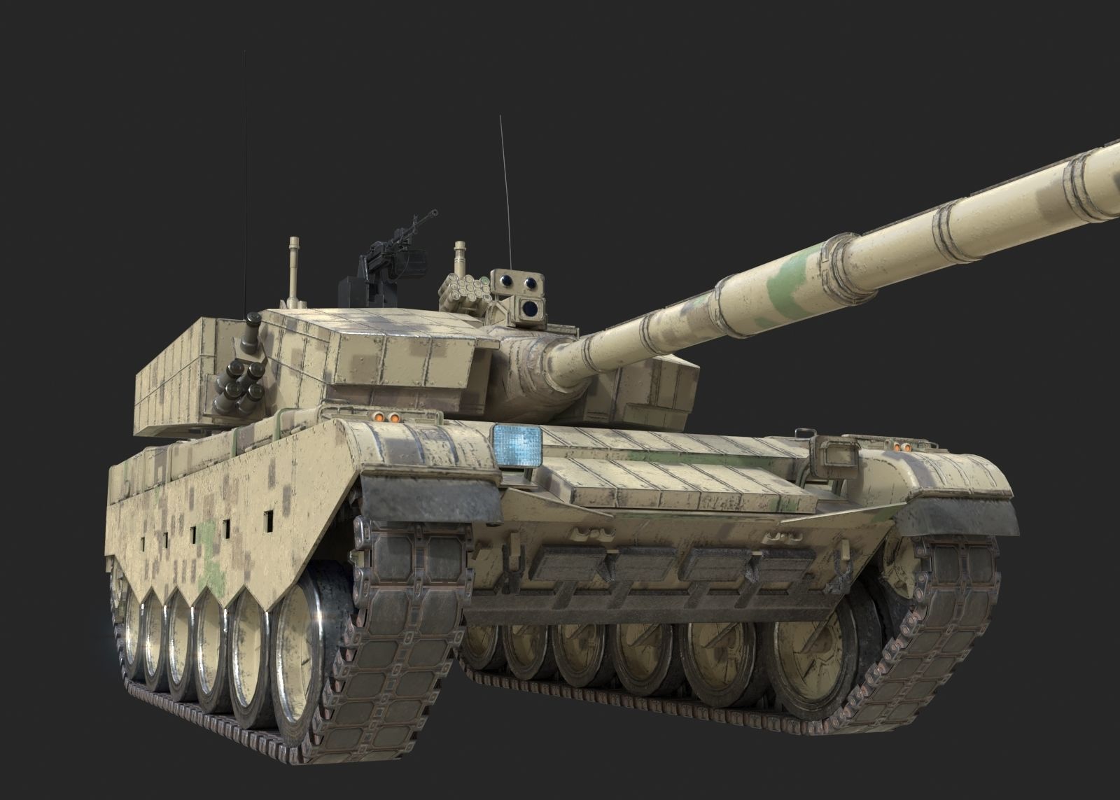 3D model 4 coatings of PLA Army ZTZ99A ZTZ-99A Main Battle Tank MBT VR / AR / low-poly | CGTrader