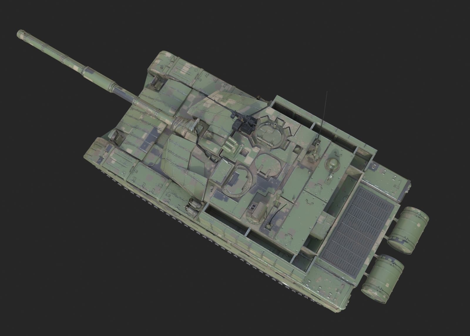 3D model 4 coatings of PLA Army ZTZ99A ZTZ-99A Main Battle Tank MBT VR ...