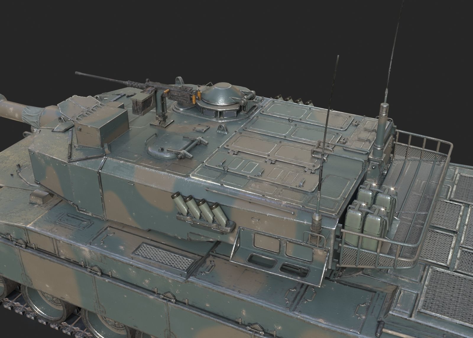 3D model 2 coatings of JSDF Type 90 Type-90 Main Battle Tank MBT VR / AR / low-poly | CGTrader