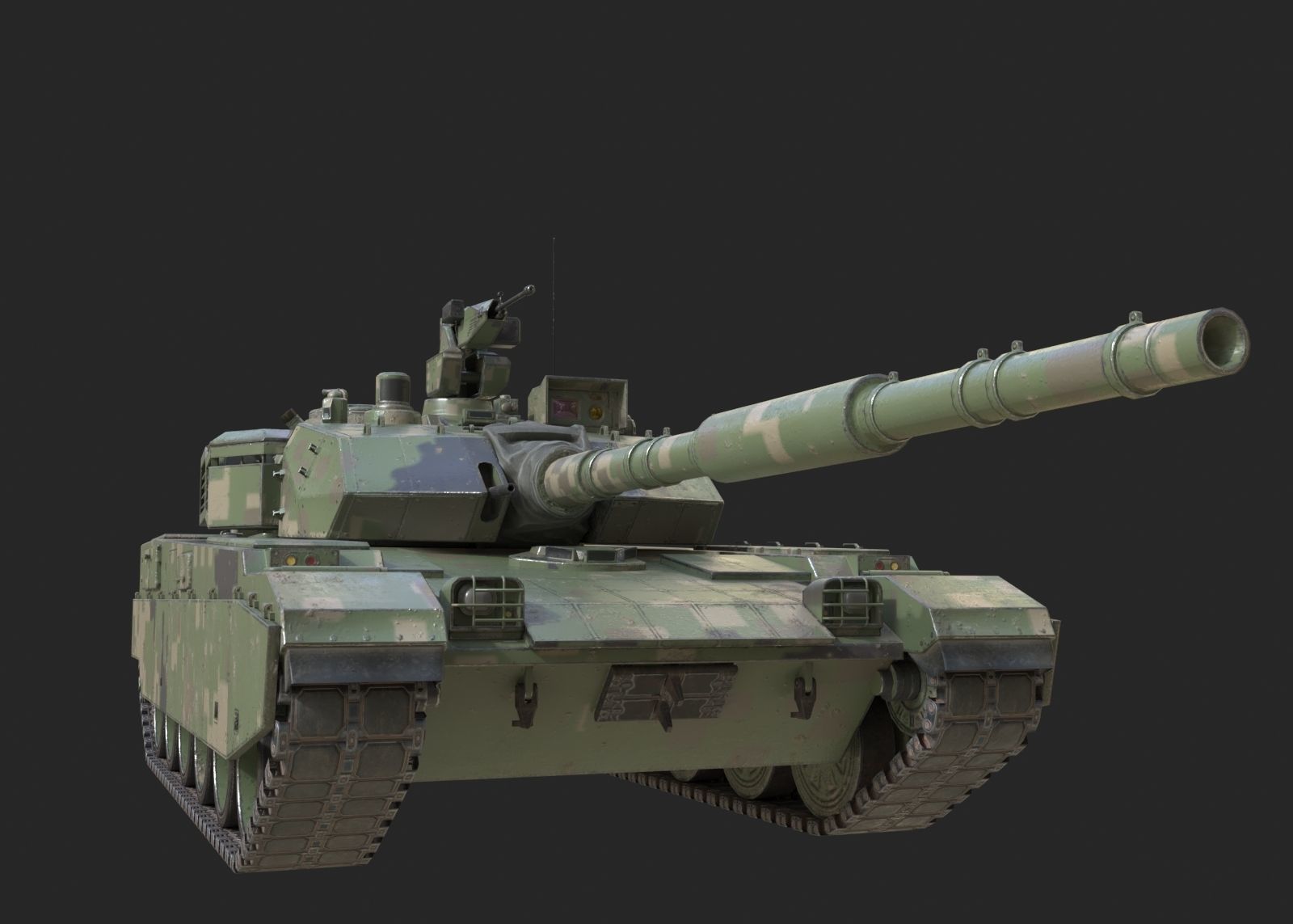 3D model 4 coatings of Pakistan VT4 MBT3000 Al-Hyder Main Battle Tank ...