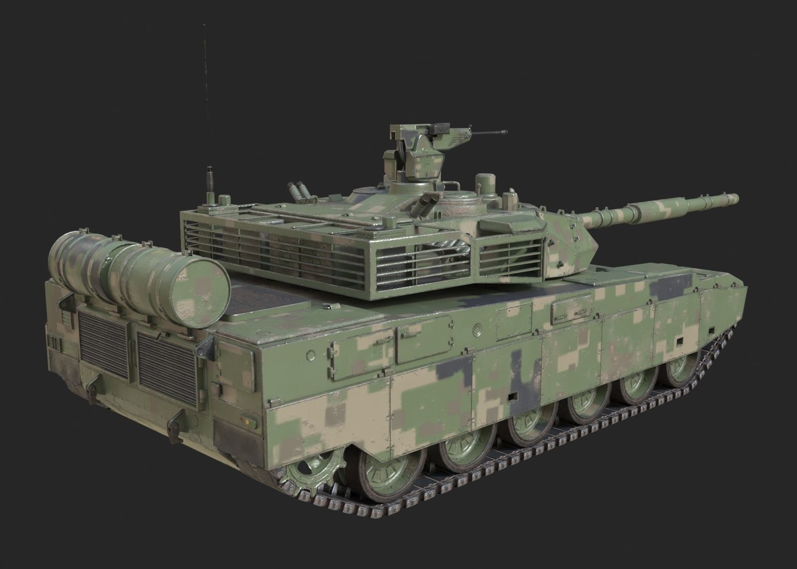 3D model 4 coatings of Pakistan VT4 MBT3000 Al-Hyder Main Battle Tank ...