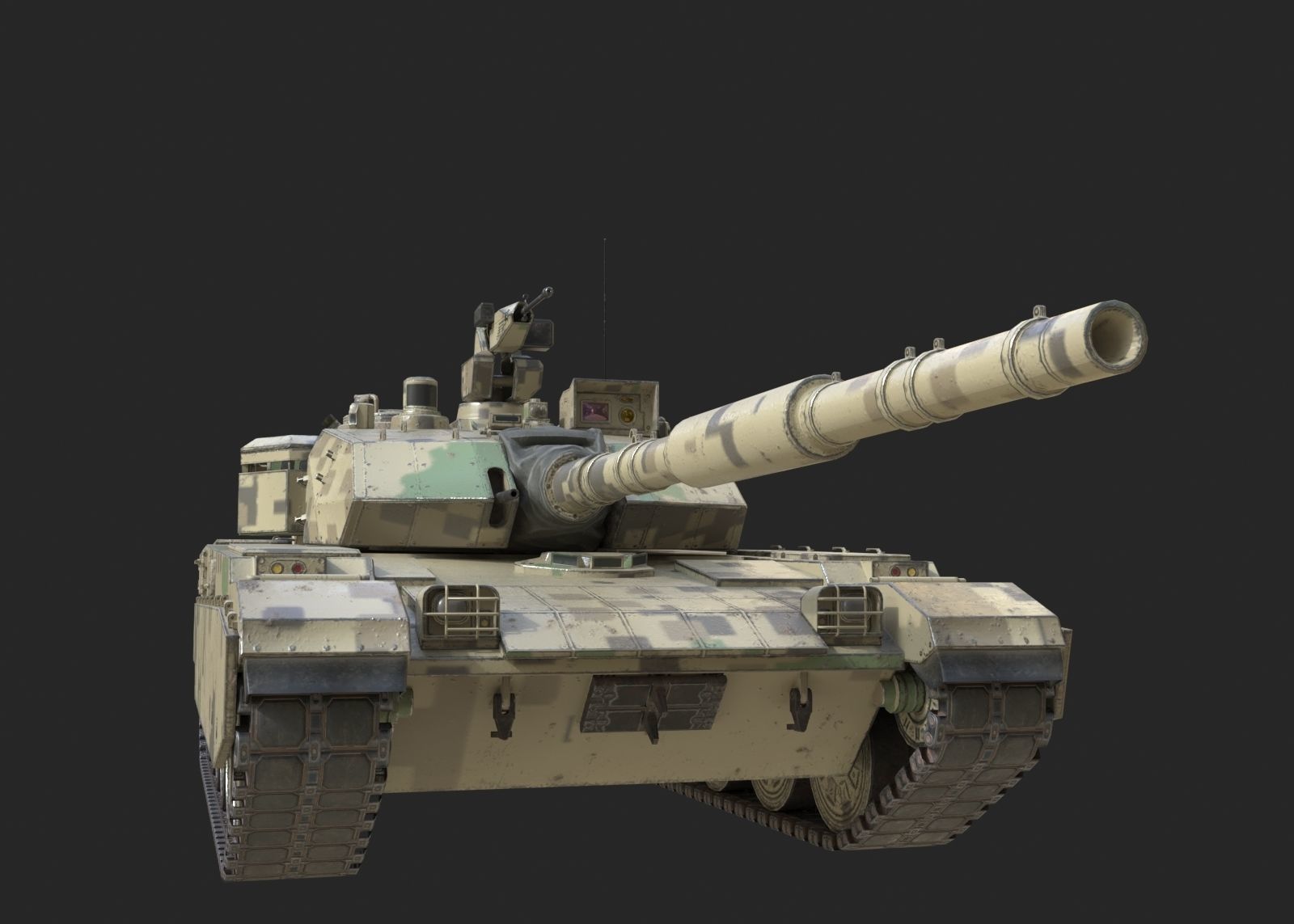 3D model 4 coatings of Pakistan VT4 MBT3000 Al-Hyder Main Battle Tank ...