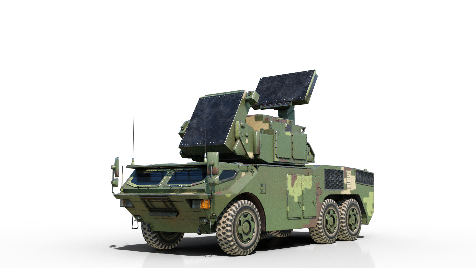 3D model 4 coatings of PLA HQ17A HQ-17A SURFACE-TO-AIR MISSILE SYSTEM ...