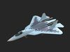 3D model 4 coatings of Sukhoi Su-57 Felon Stealth Fighter VR / AR / low ...