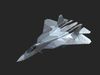 3D model 4 coatings of Sukhoi Su-57 Felon Stealth Fighter VR / AR / low ...