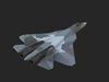 3D model 4 coatings of Sukhoi Su-57 Felon Stealth Fighter VR / AR / low ...