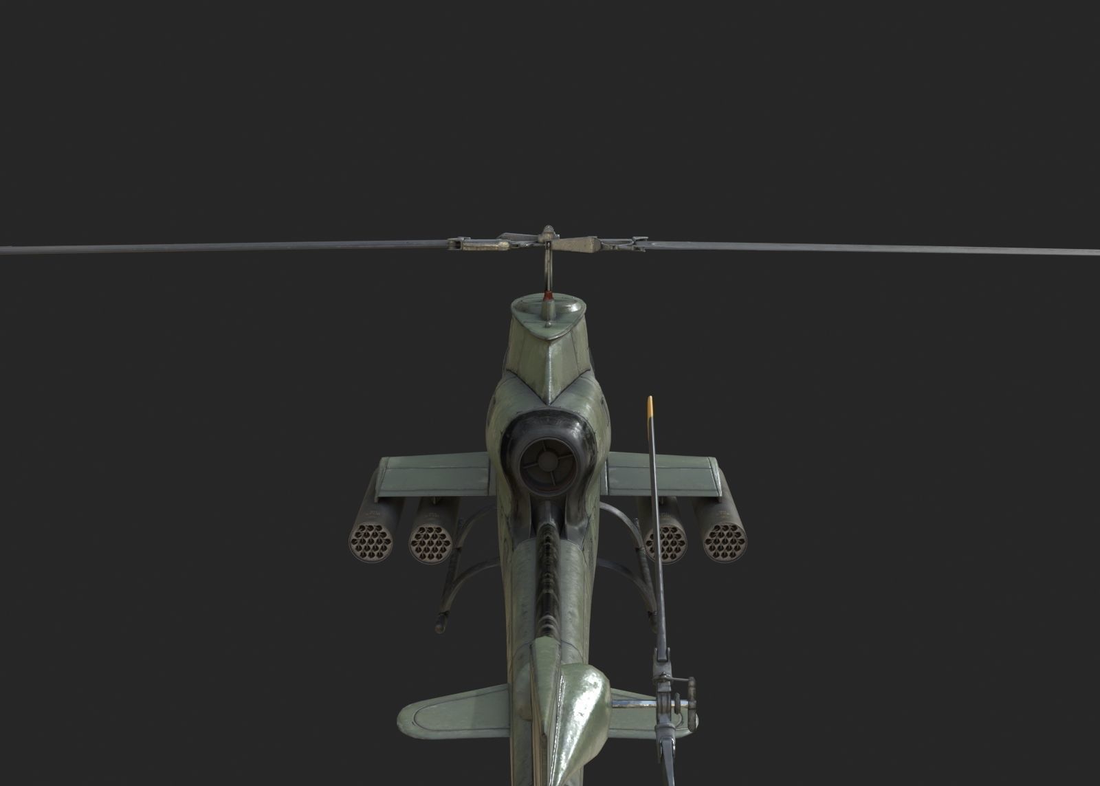 3D model Vietnam War USA Army bell AH1G AH-1G COBRA Attack helicopter ...