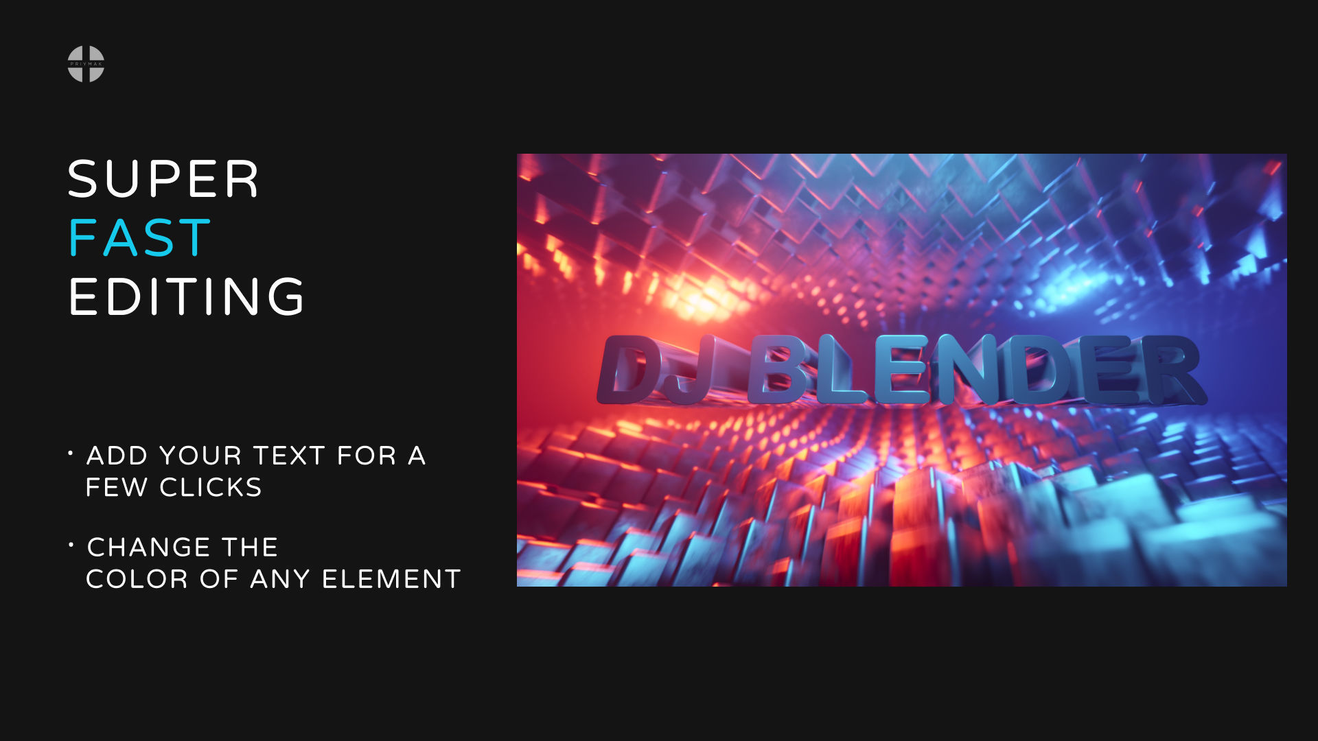 Glow 3d Vj Animation Template For Blender Eevvee Render 3d Model