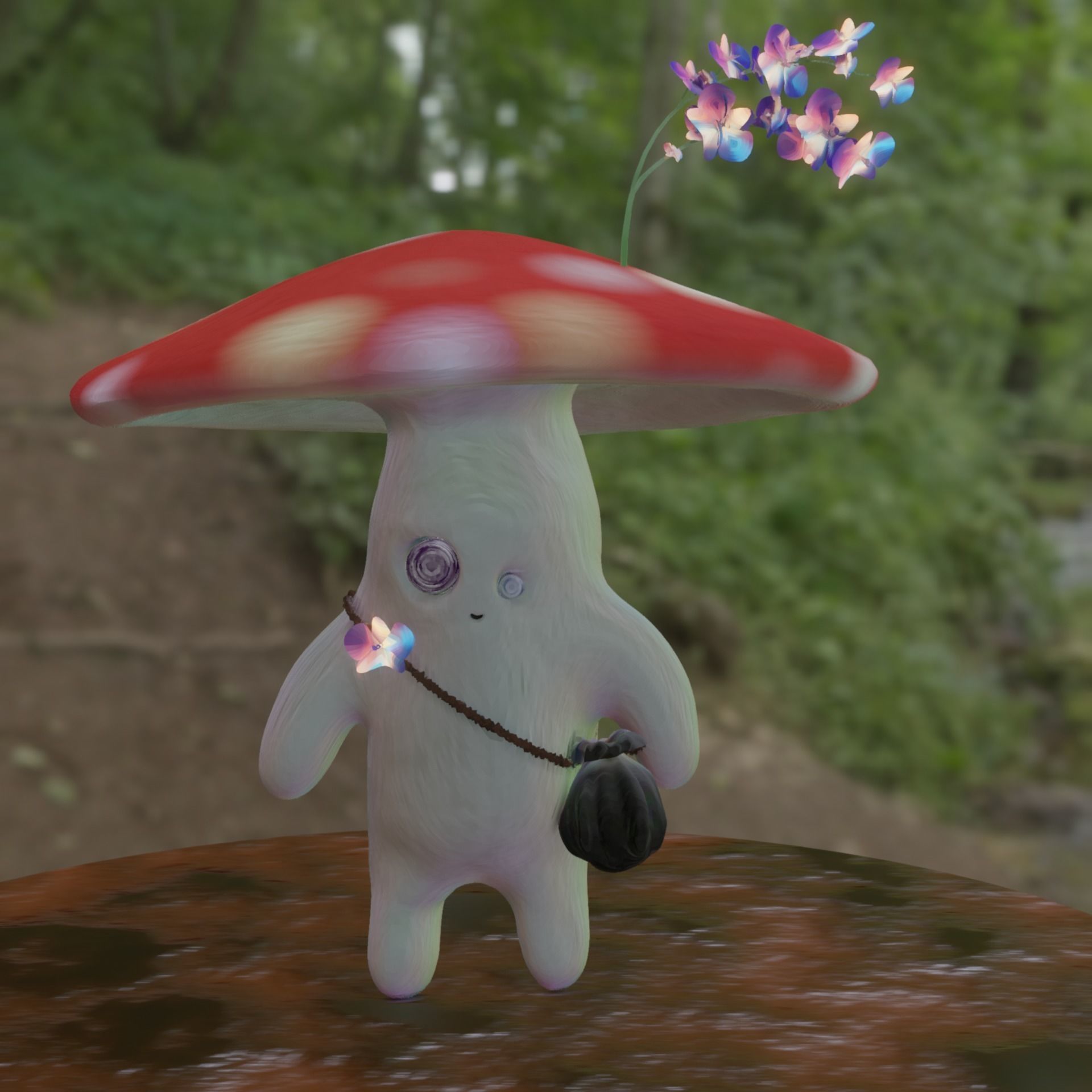 mushroom guy free 3D model | CGTrader