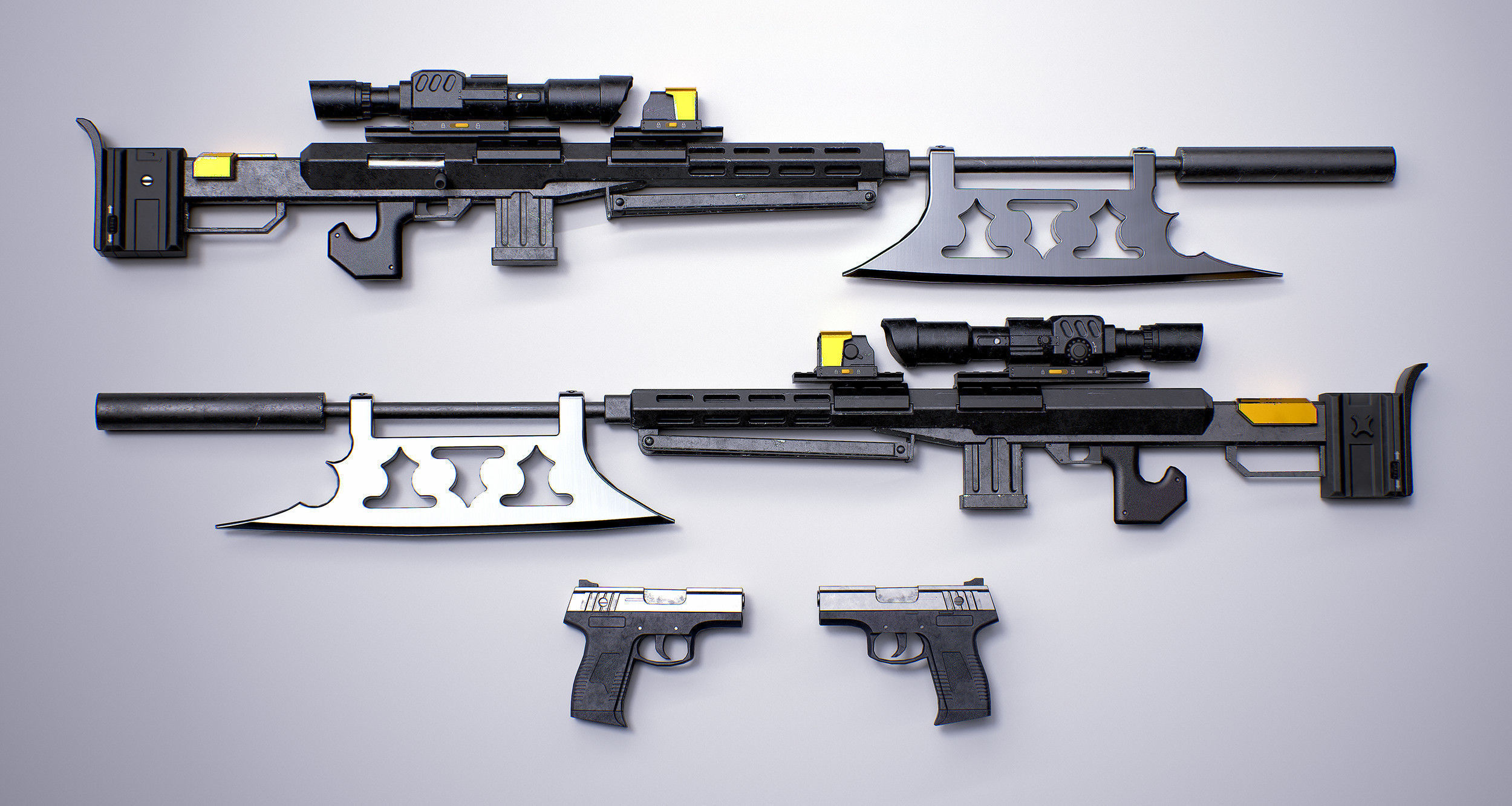 3D model Sniper Medieval Tech VR / AR / low-poly | CGTrader