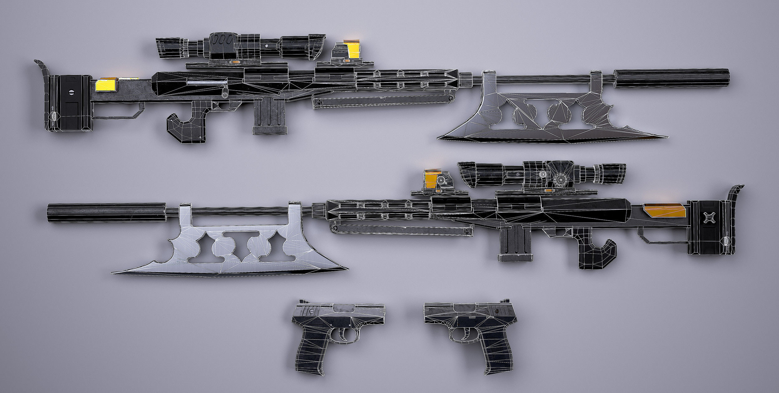 3D model Sniper Medieval Tech VR / AR / low-poly | CGTrader