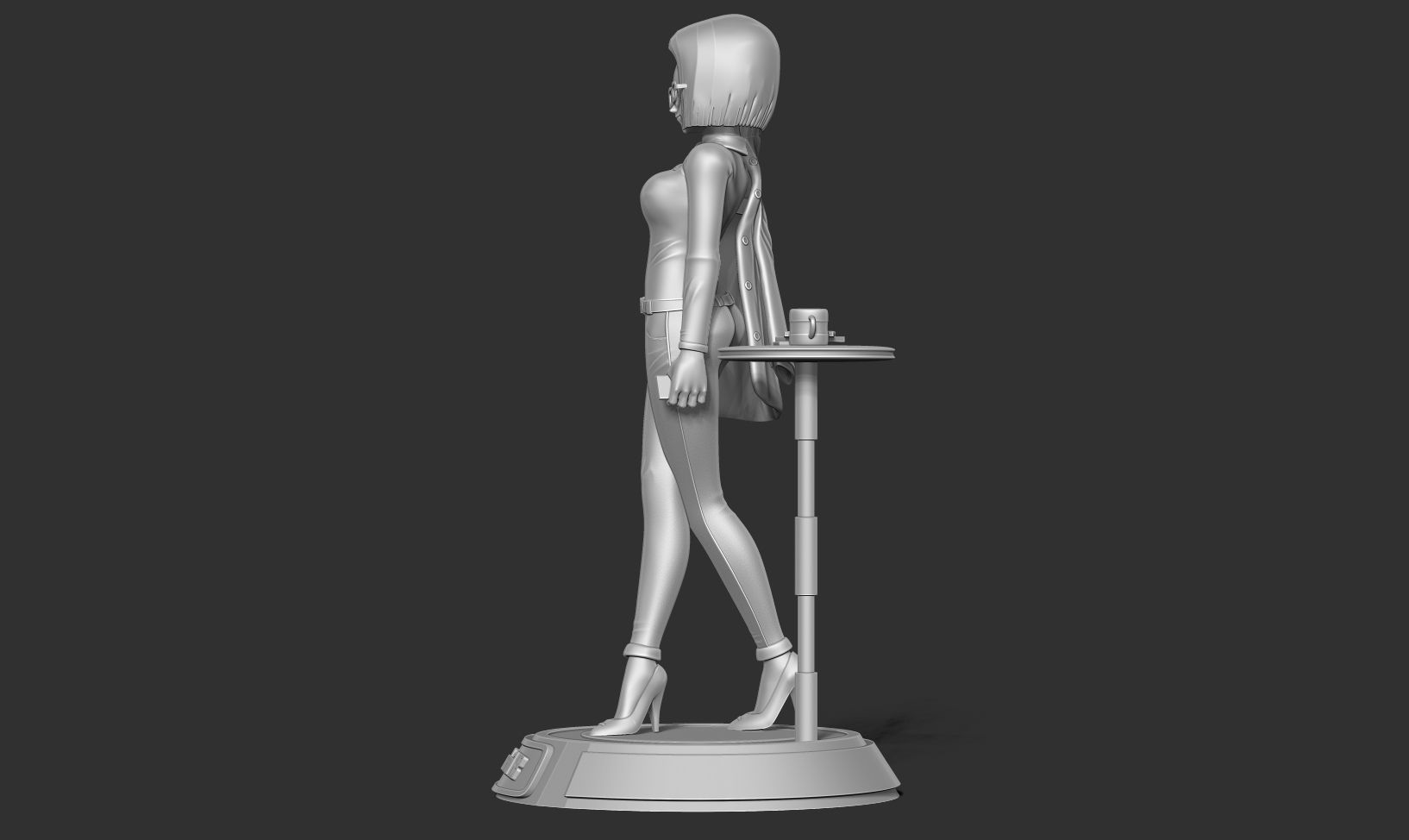 Android 18 - Office Girl 3D model 3D printable | CGTrader