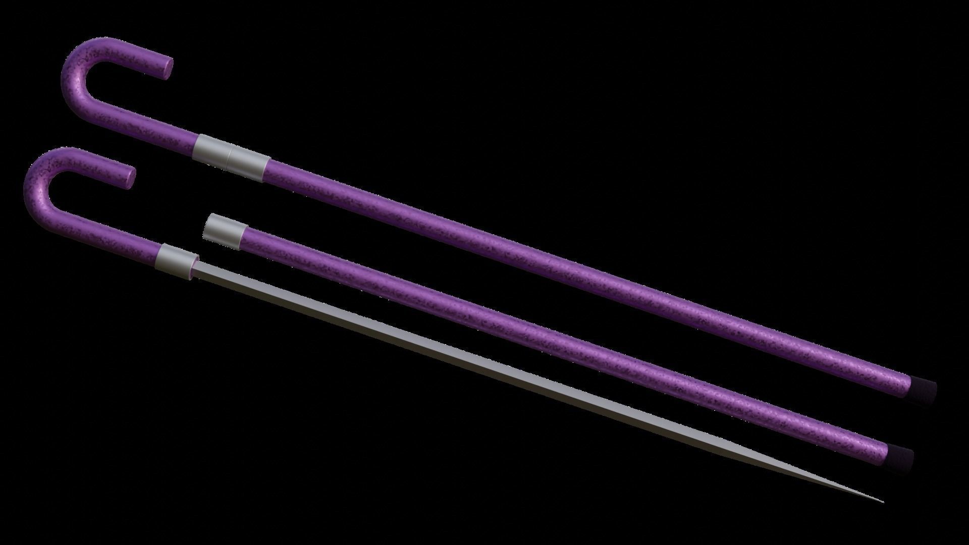 Soul King Brook Soul sword cane Cosplay One Piece 3D model 3D printable ...