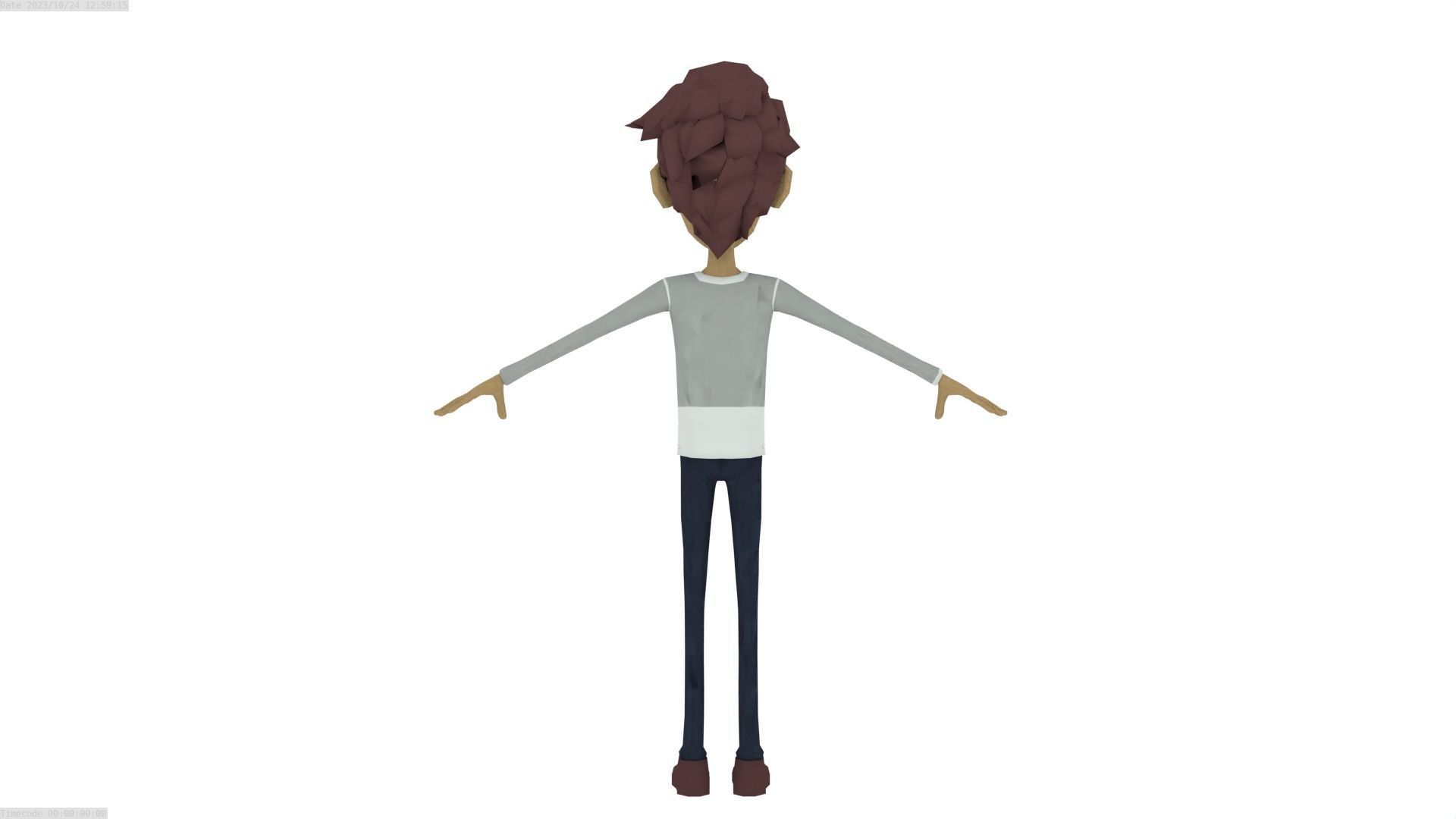 3D model Cartoon Guy Character with full Rigged VR / AR / low-poly ...