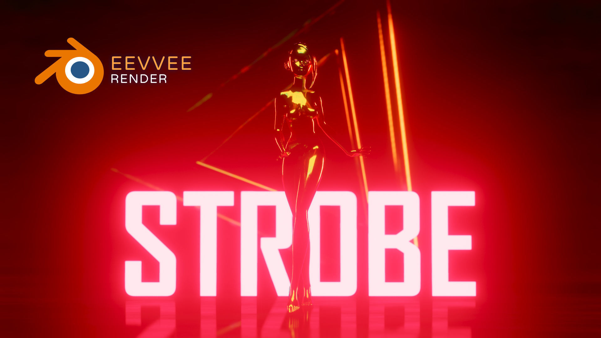 Strobe flash lights animation scene for Blender eevvee render 3D model ...
