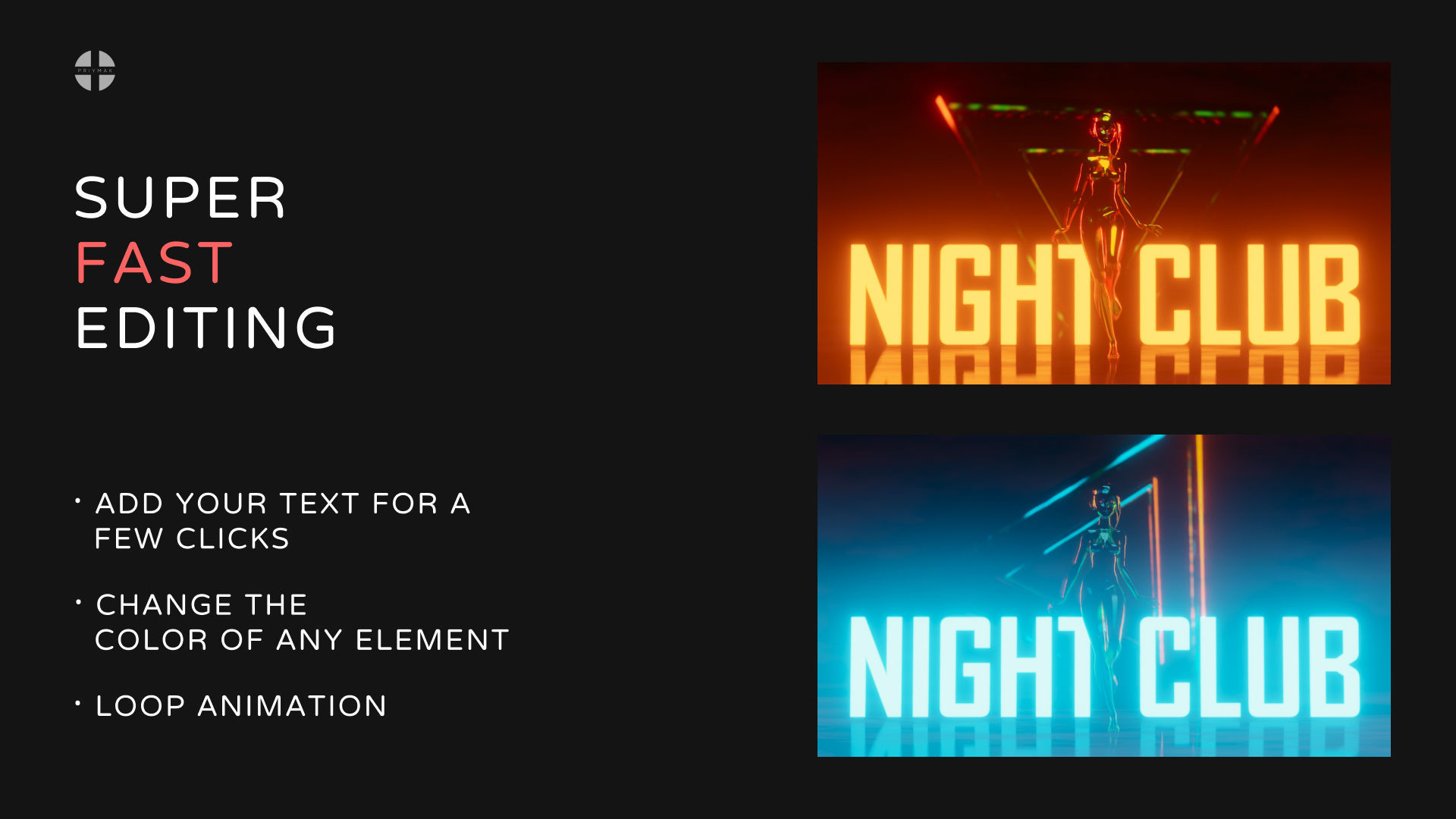 Strobe flash lights animation scene for Blender eevvee render 3D model ...