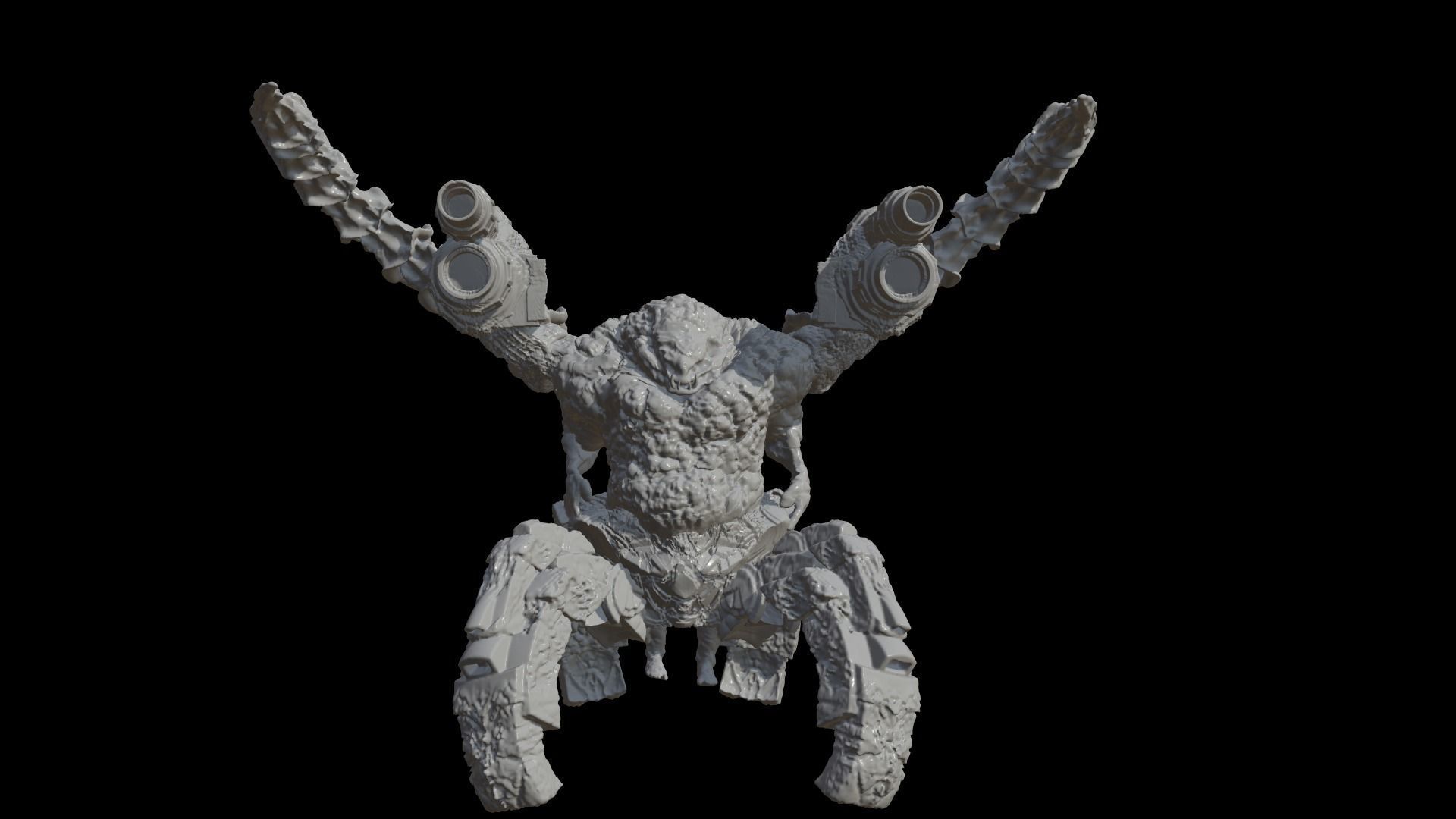 Demon Abomination 3D Fantasy Sci-fi Miniature 3D model 3D printable ...
