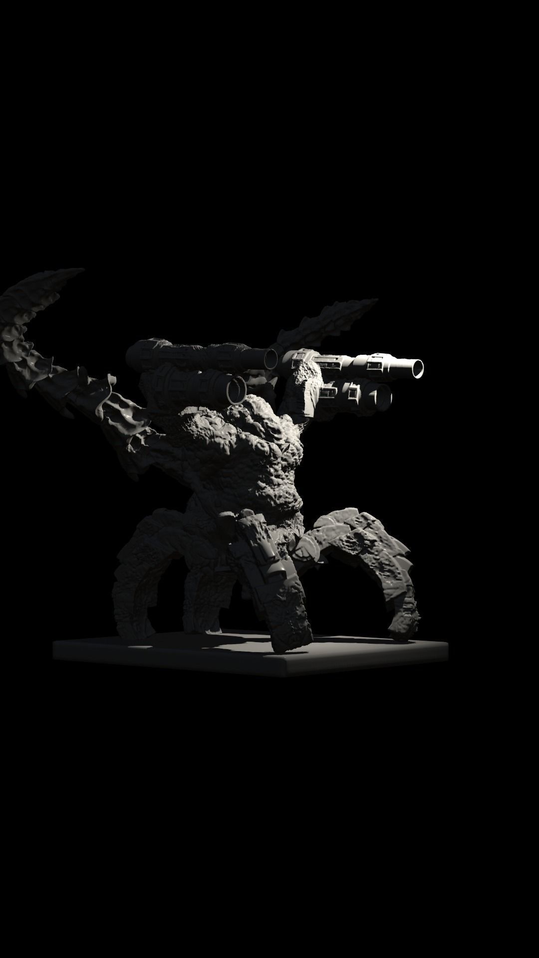 Demon Abomination 3D Fantasy Sci-fi Miniature 3D model 3D printable ...