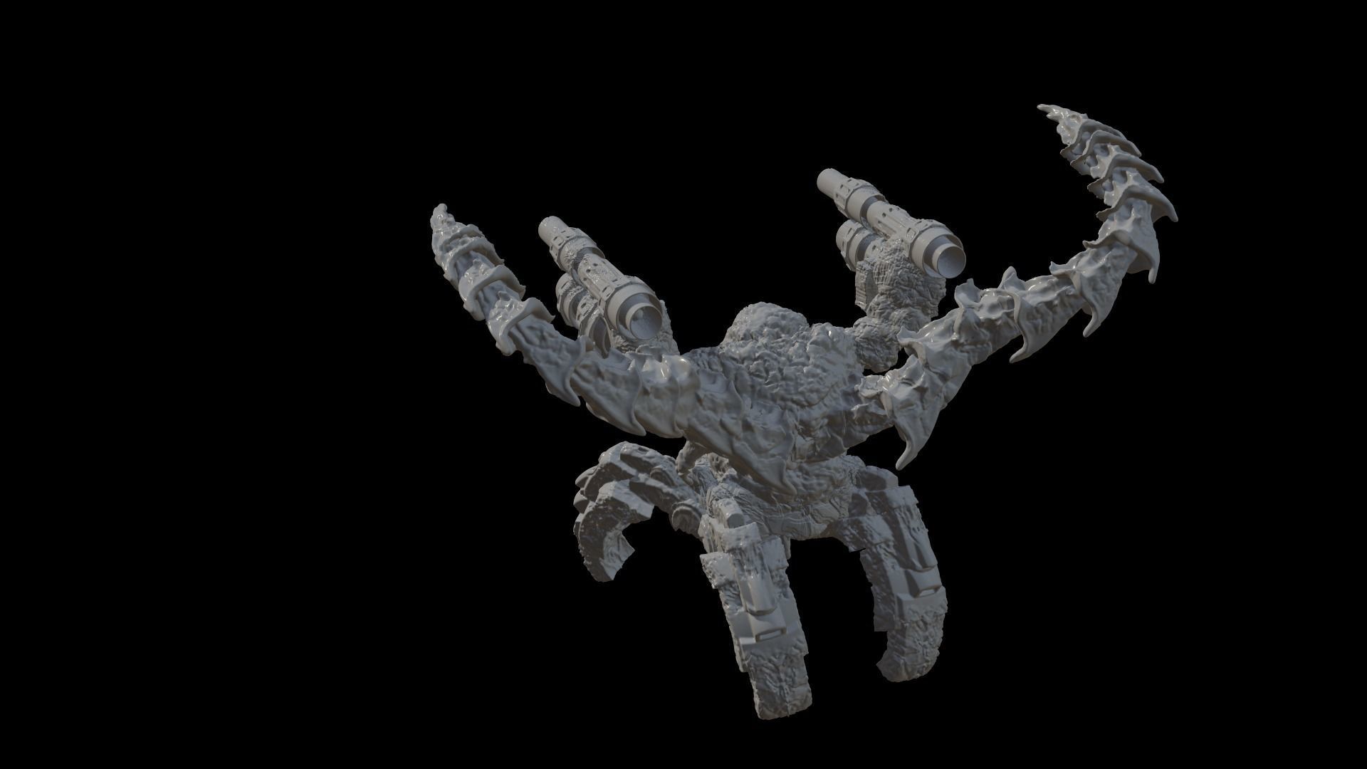 Demon Abomination 3D Fantasy Sci-fi Miniature 3D model 3D printable ...