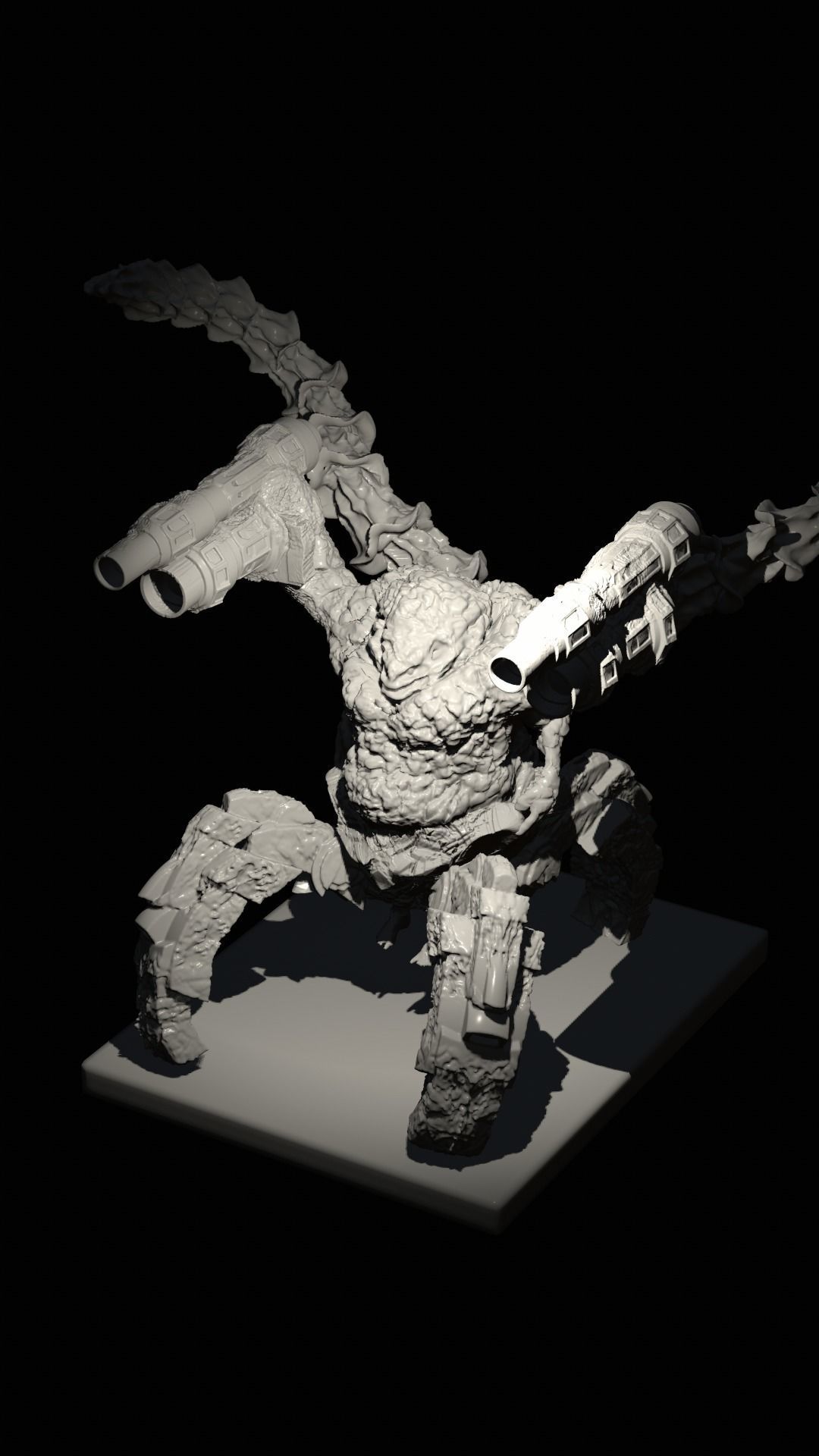 Demon Abomination 3D Fantasy Sci-fi Miniature 3D model 3D printable ...