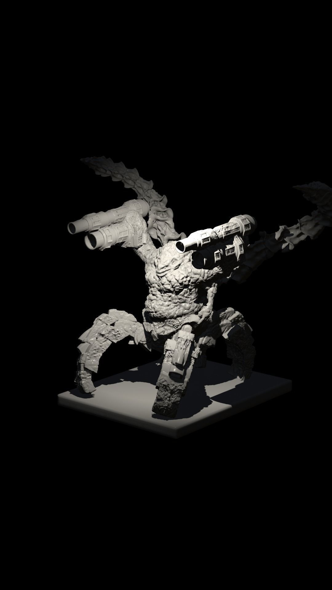 Demon Abomination 3D Fantasy Sci-fi Miniature 3D model 3D printable ...