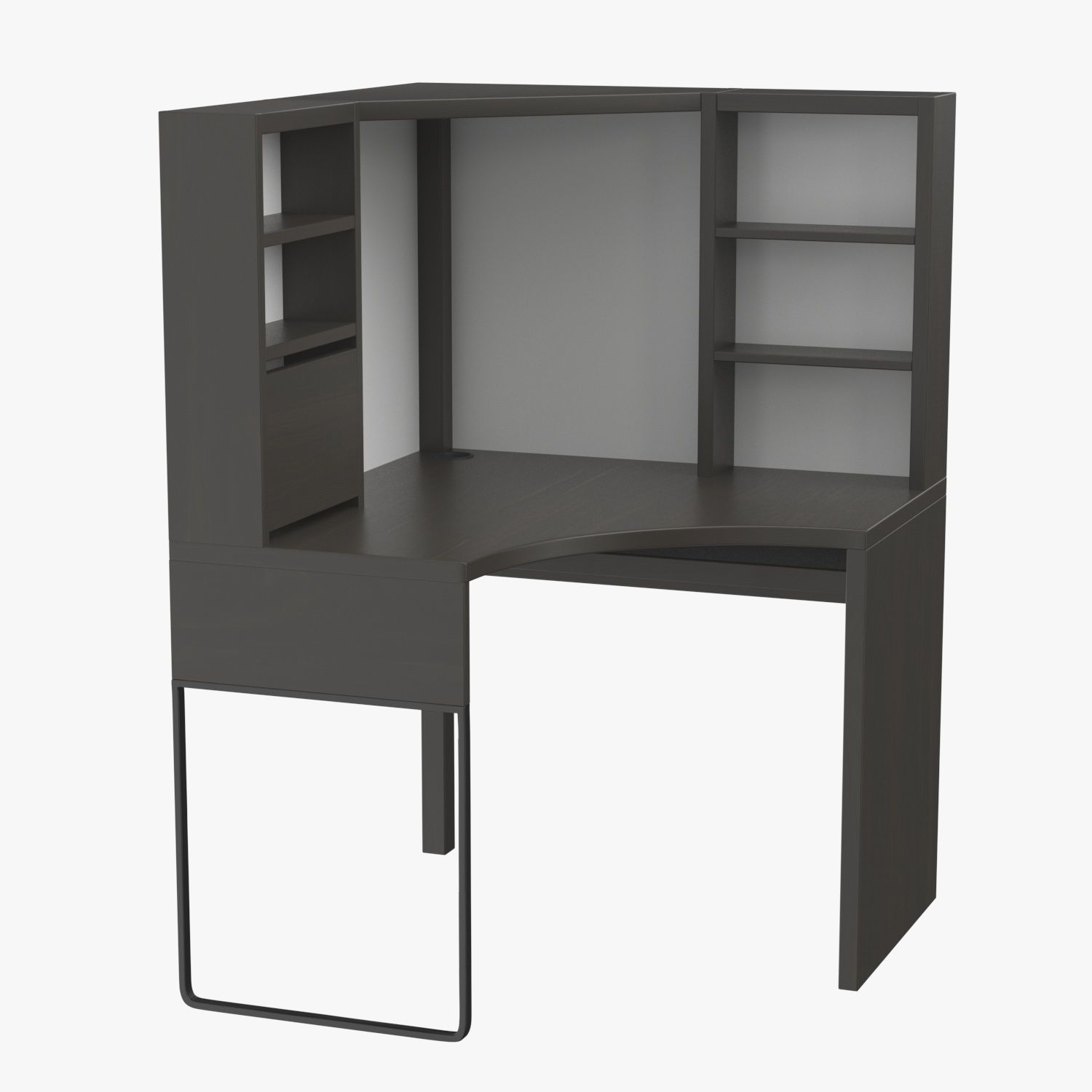 Micke Corner Workstation 3D model | CGTrader