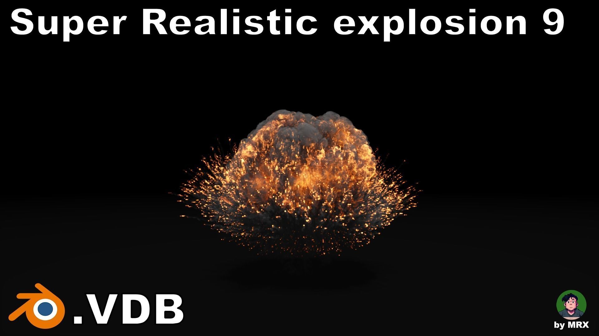 Super Realistic Explosion 9 - vdb animated 3D model animated | CGTrader