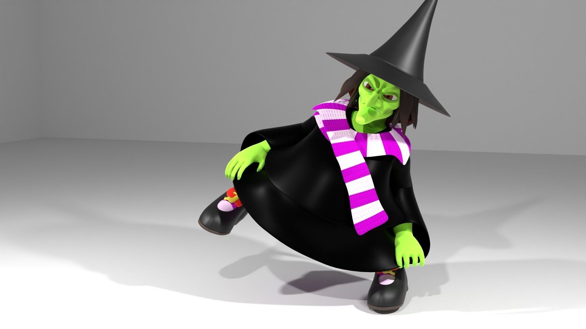 the witch grunty-la bruja gruntilda en 3d 3D model animated rigged ...