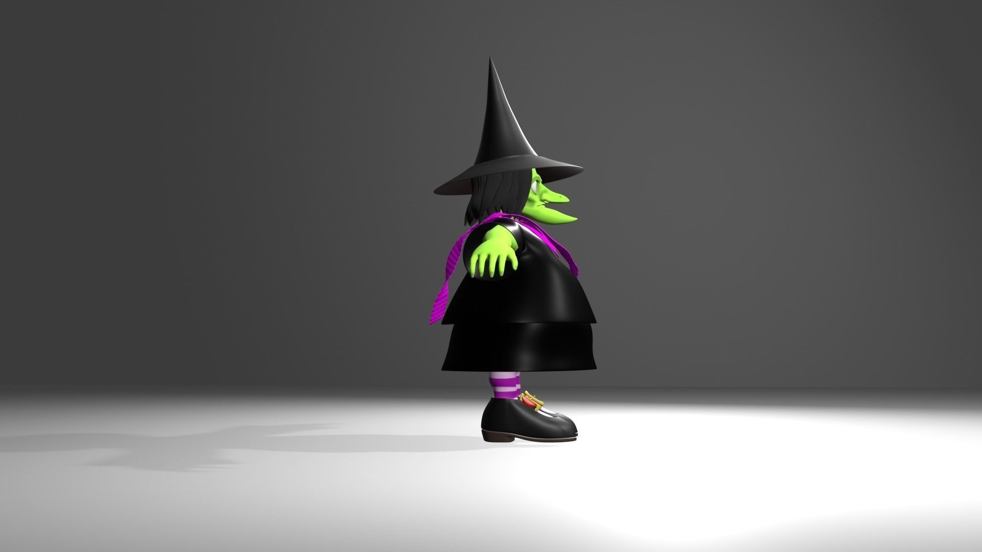 the witch grunty-la bruja gruntilda en 3d 3D model animated rigged ...