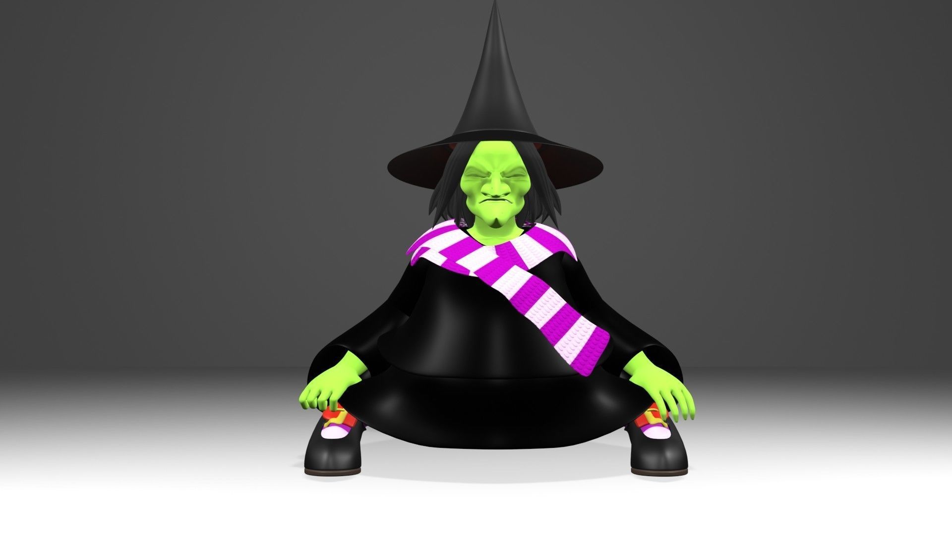 the witch grunty-la bruja gruntilda en 3d 3D model animated rigged ...