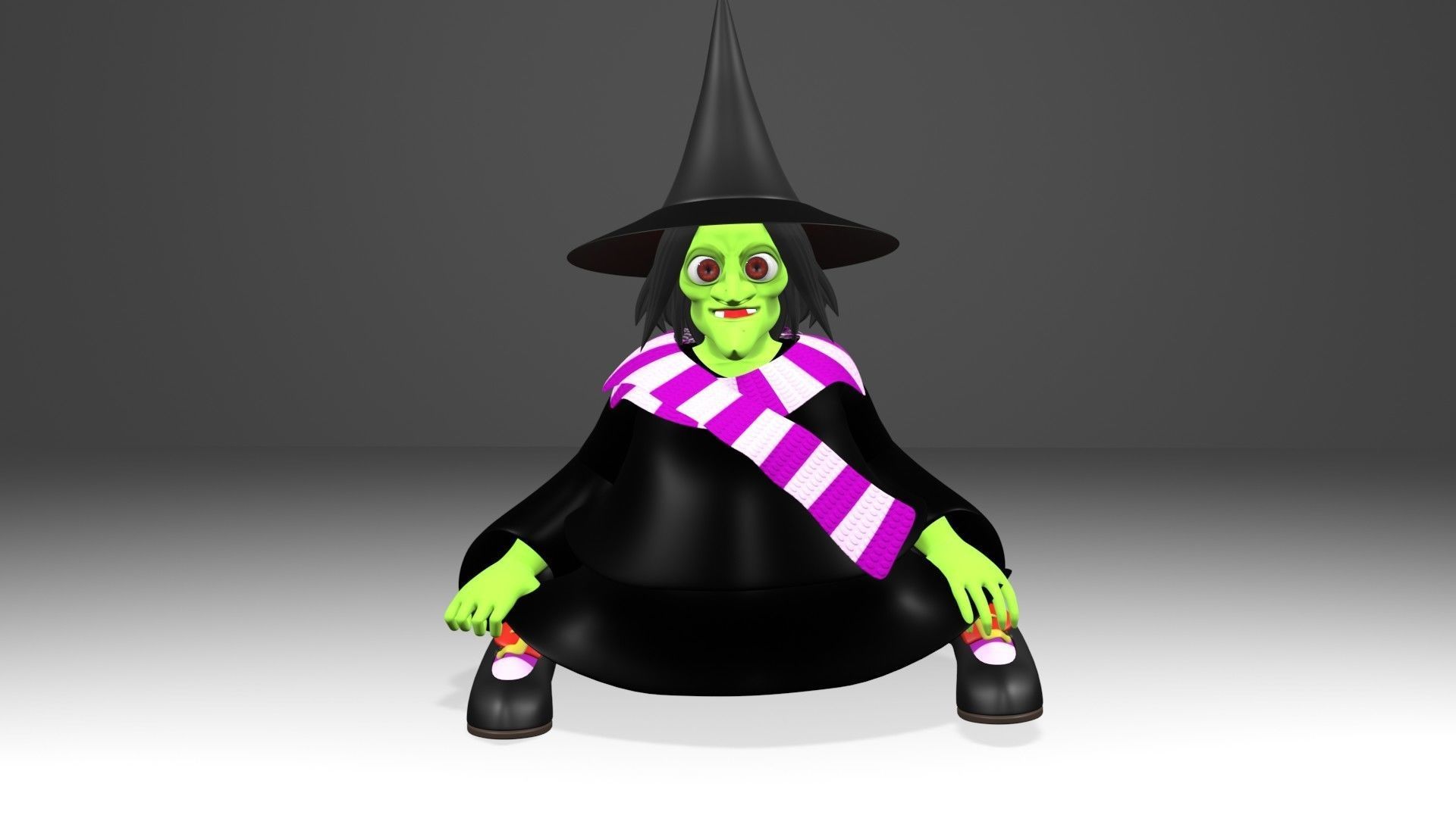 the witch grunty-la bruja gruntilda en 3d 3D model animated rigged ...