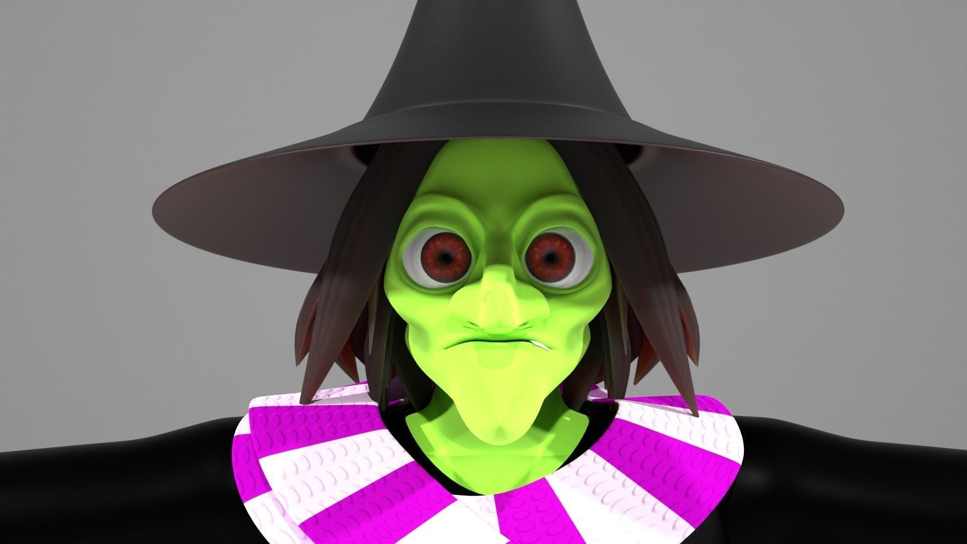 the witch grunty-la bruja gruntilda en 3d 3D model animated rigged ...