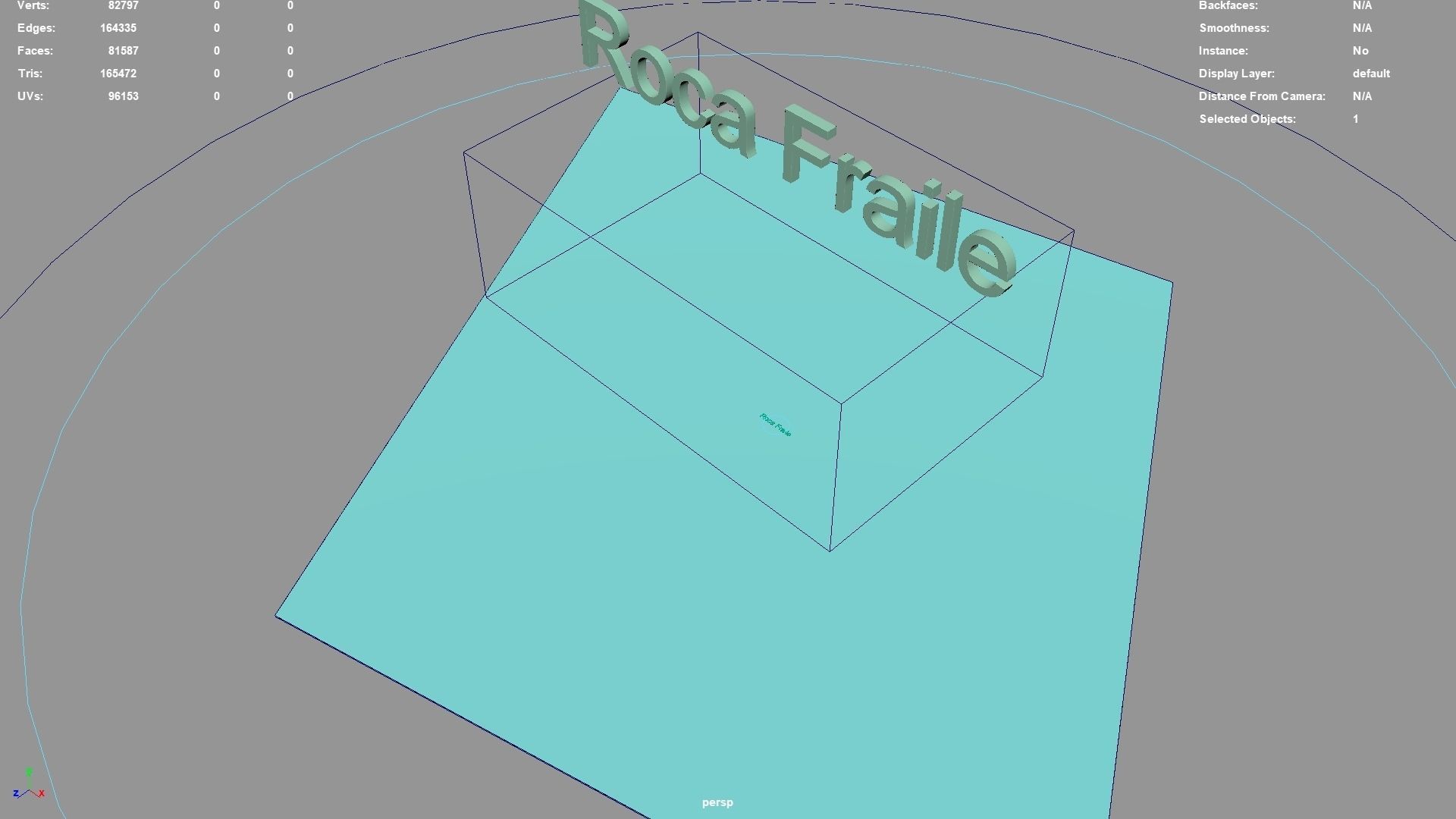 Roca Fraile Chile map region geography political geographic 3D model ...