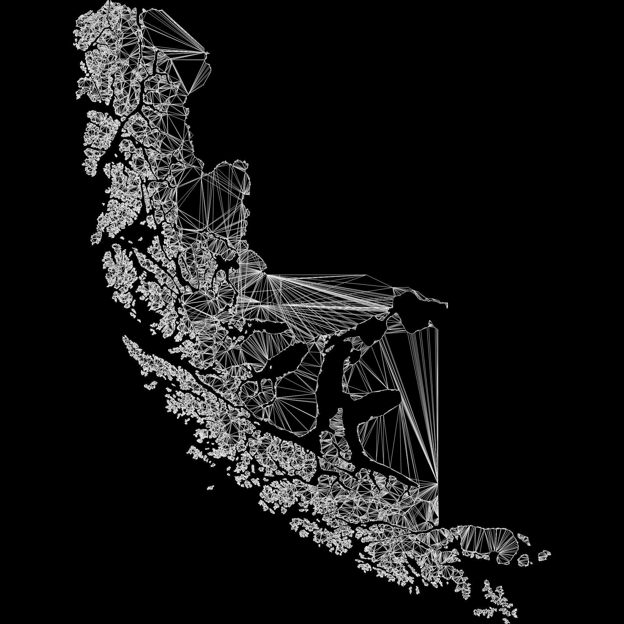 Region of Magallanes and Chilean Antarctica Chile map region 3D model ...