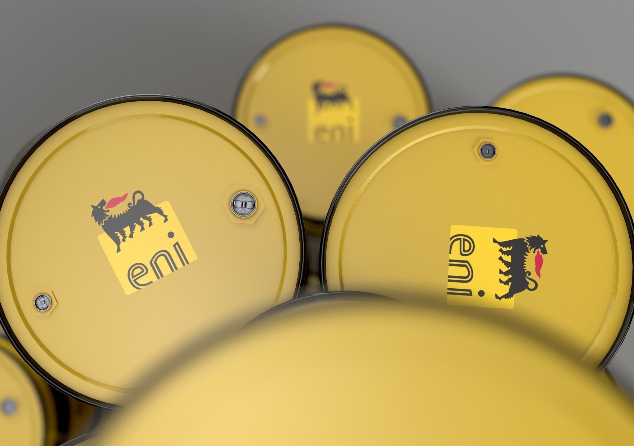 3D model Realistic ENI Oil Barrel 3D Model VR / AR / low-poly | CGTrader