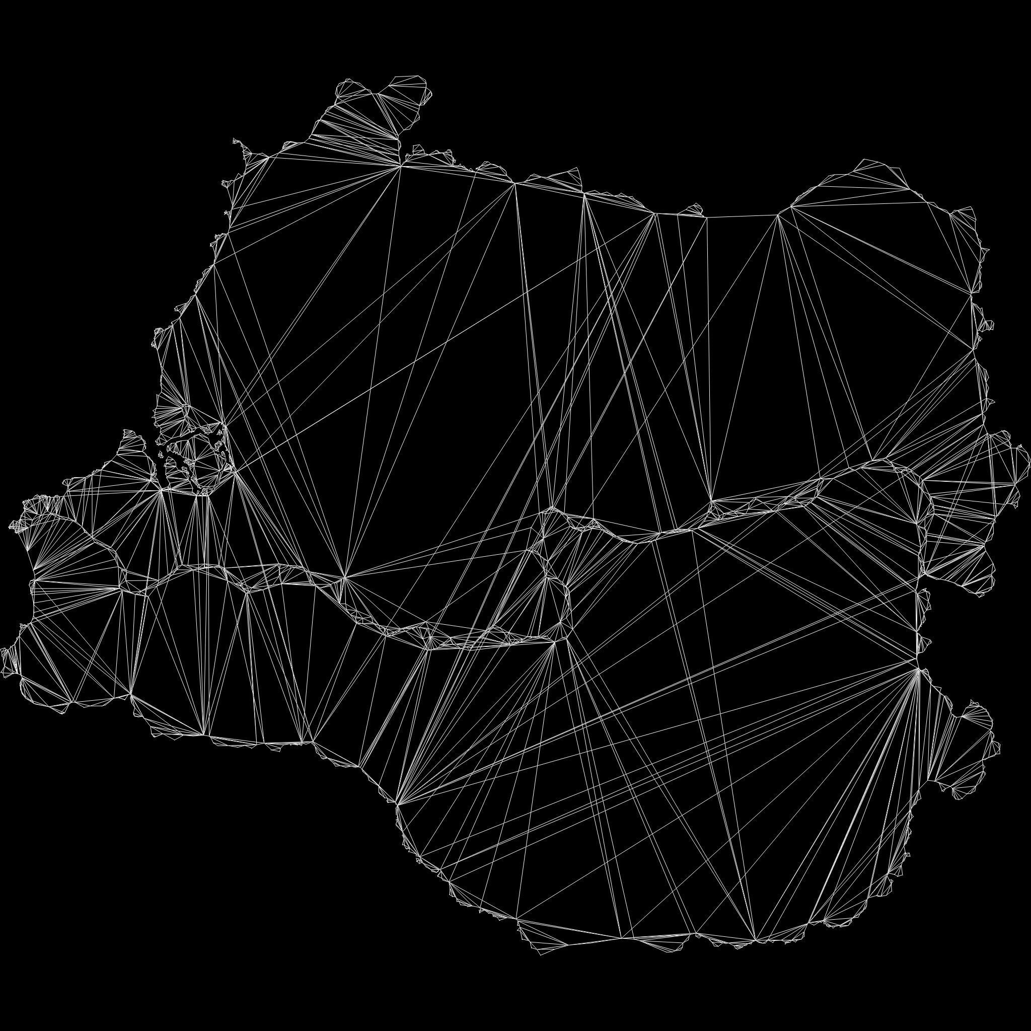 Region de Los Rios Chile map region geography political 3D model rigged ...