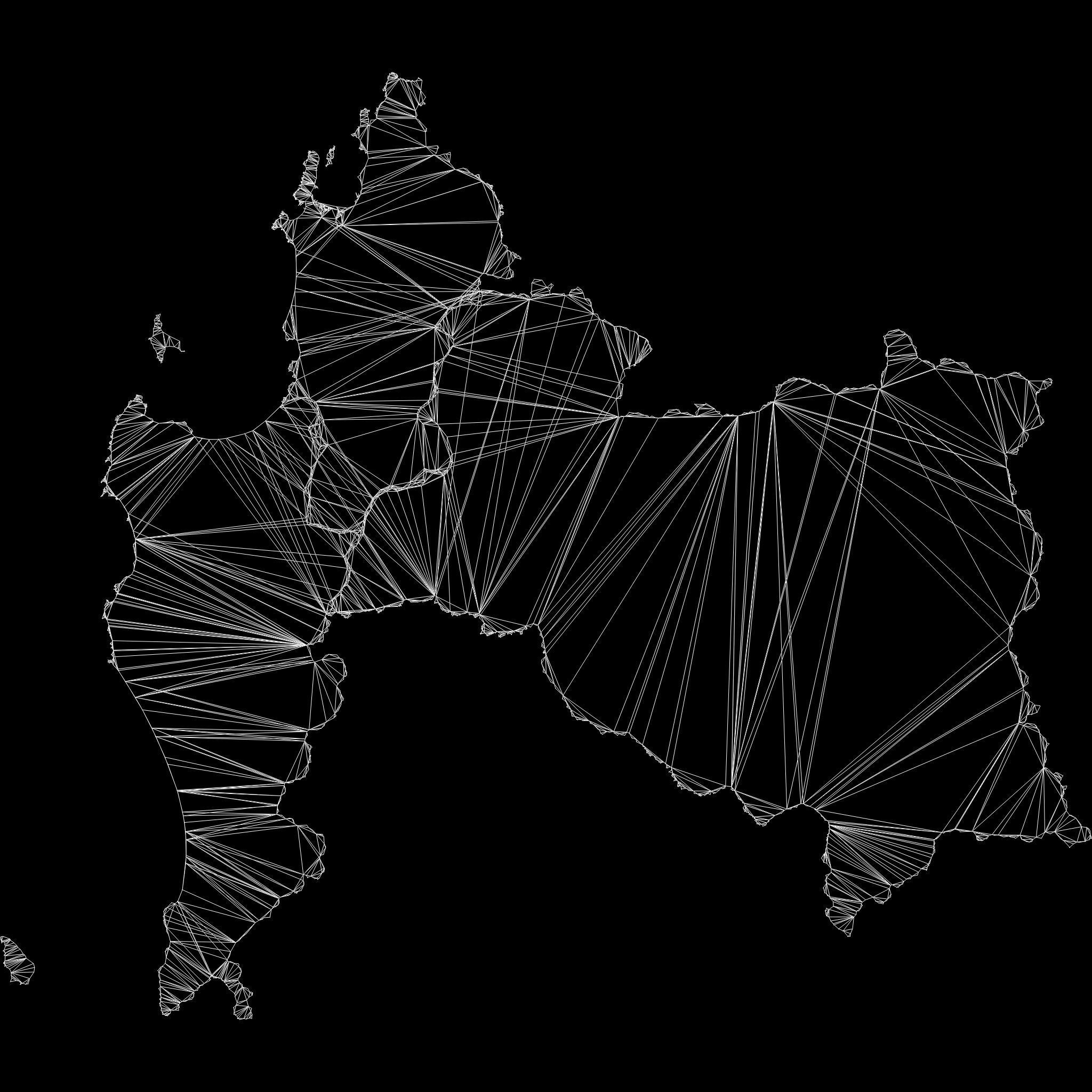 Region del Biobio Chile map region geography political 3D model rigged ...