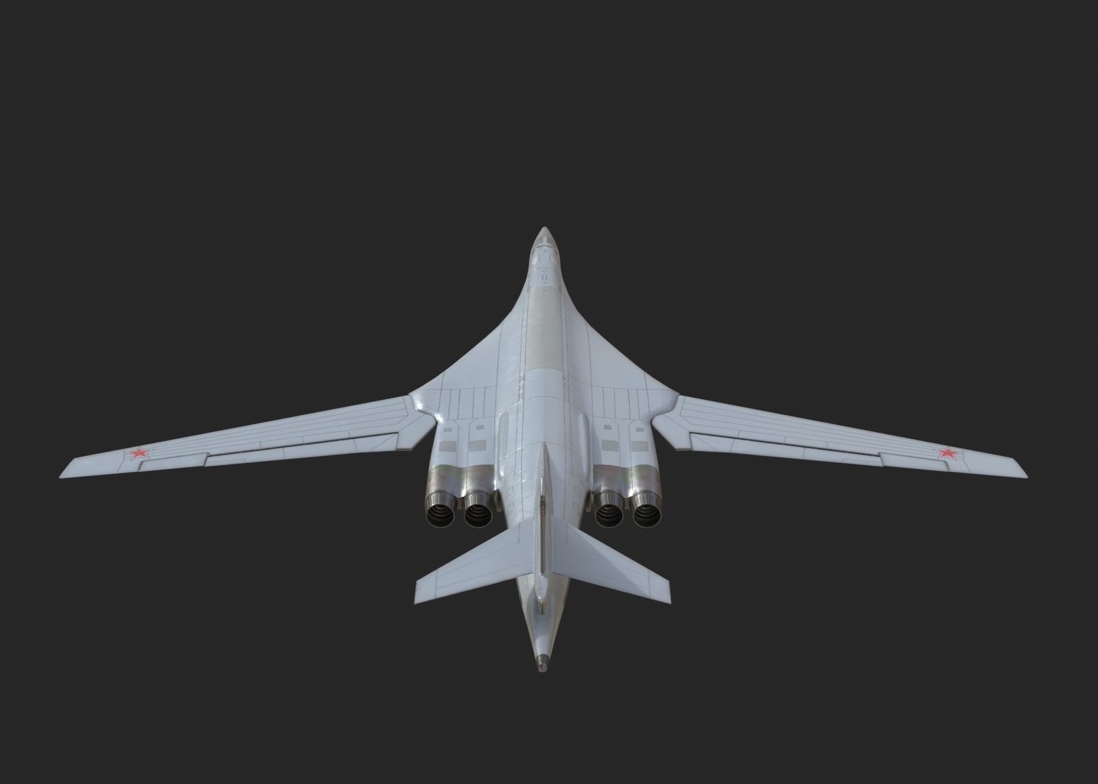 3D model Russian Air Force Tu-160M Blackjack Supersonic Strategic ...